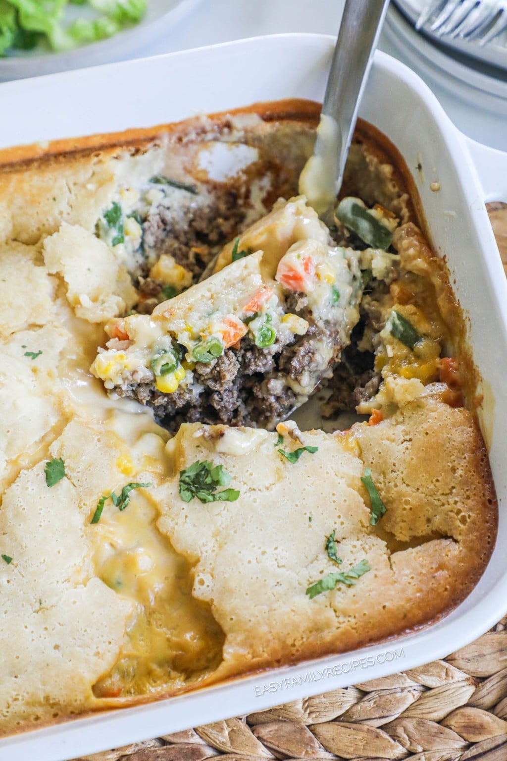 Ground Beef Cobbler · Easy Family Recipes