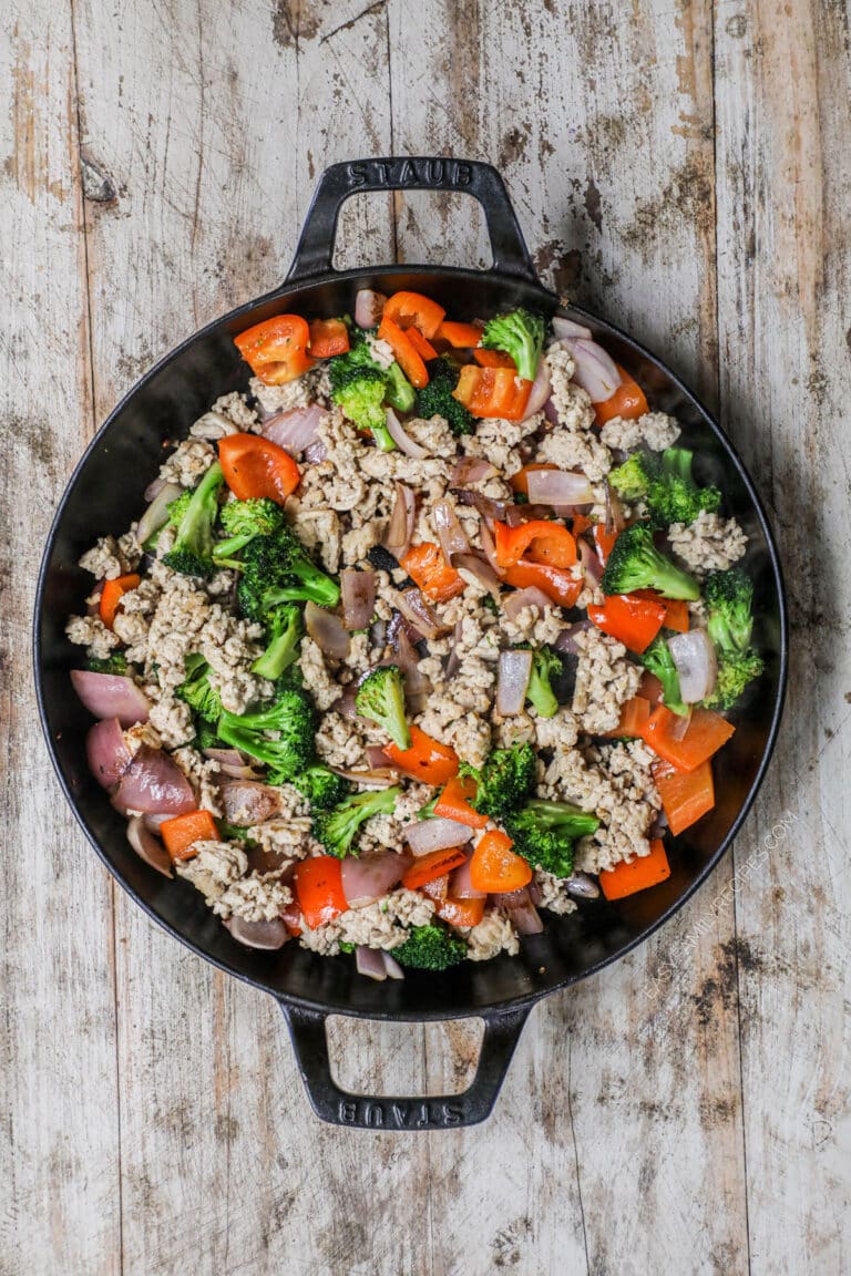 Ginger Sesame Ground Chicken Stir Fry · Easy Family Recipes