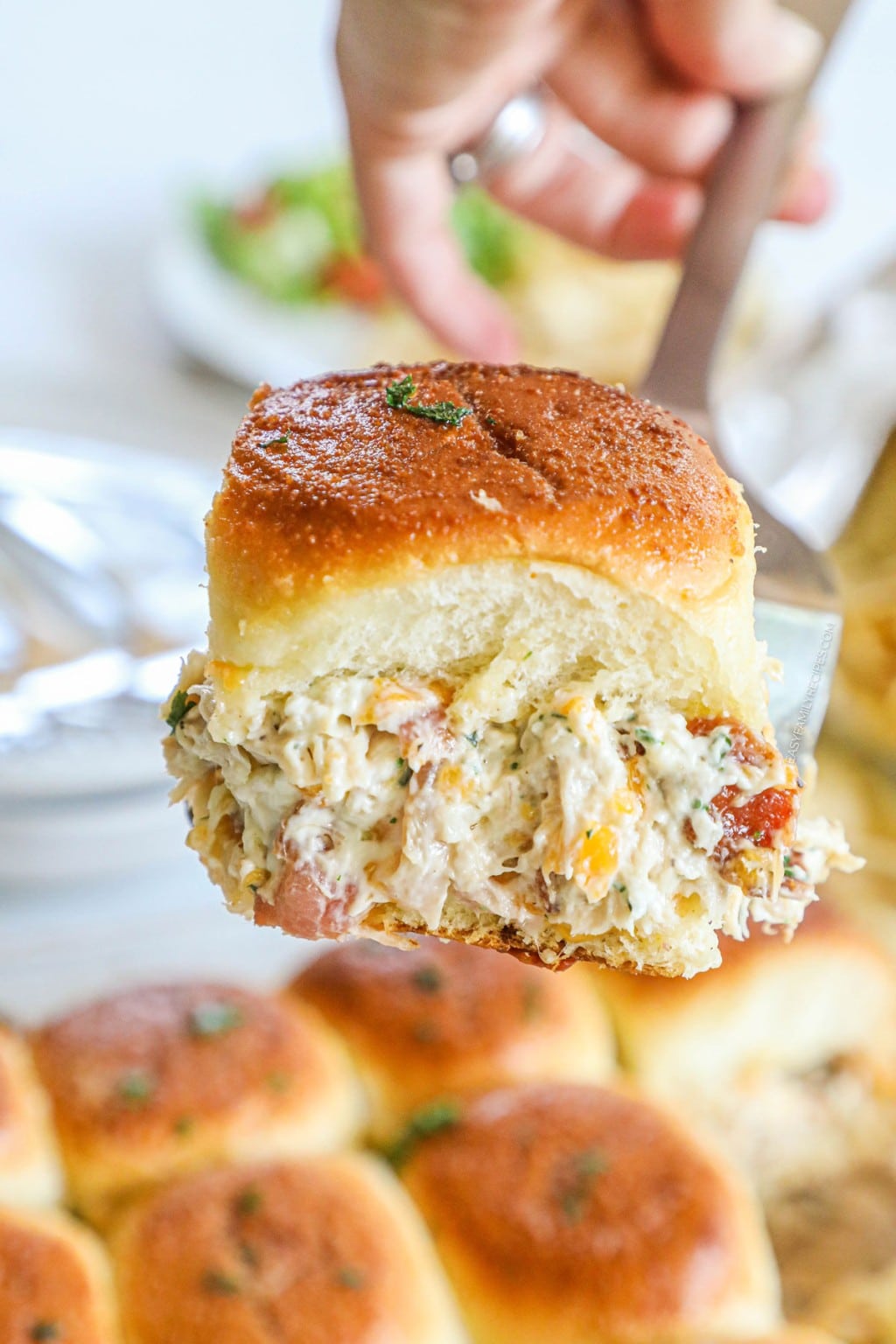 Chicken Bacon Ranch Sliders · Easy Family Recipes