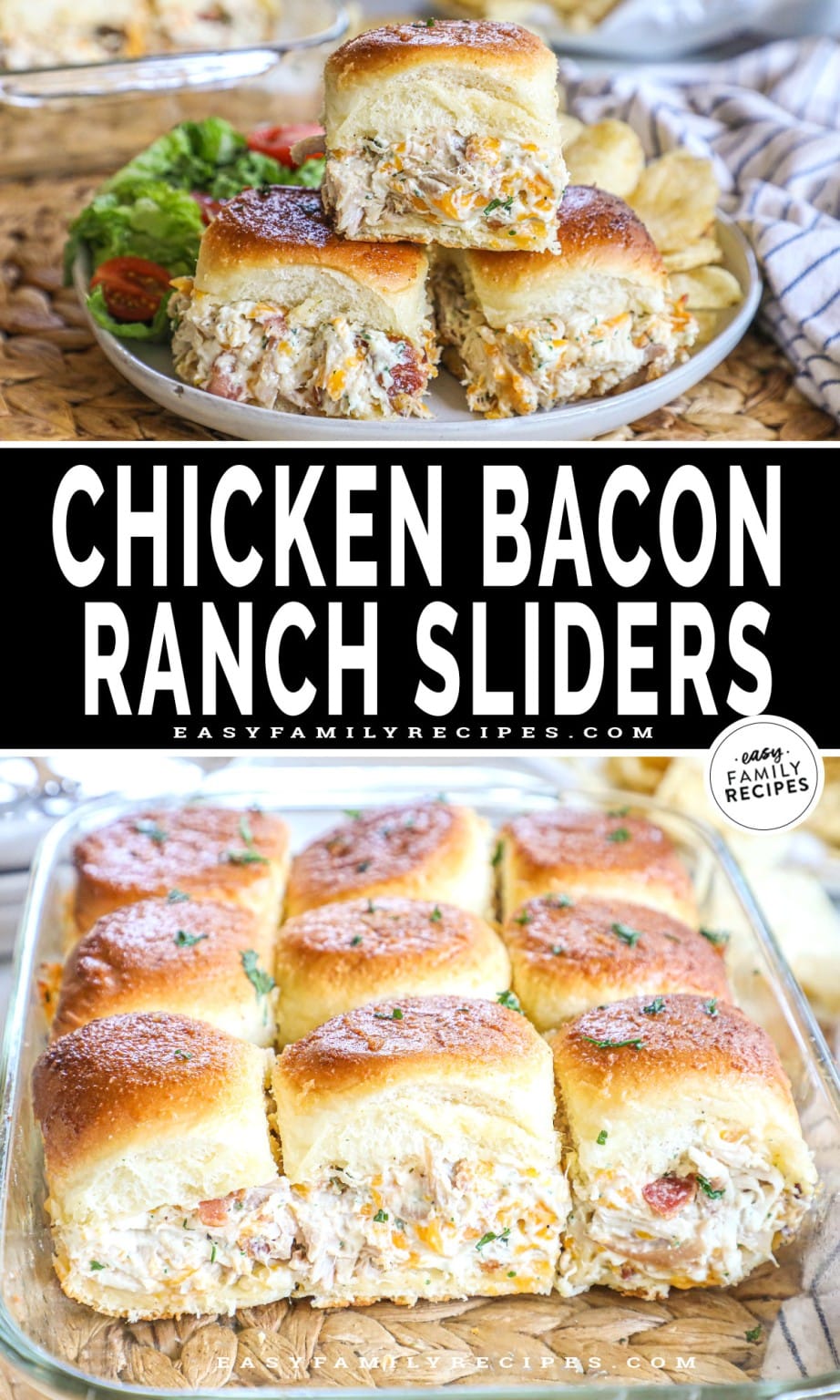 Chicken Bacon Ranch Sliders · Easy Family Recipes