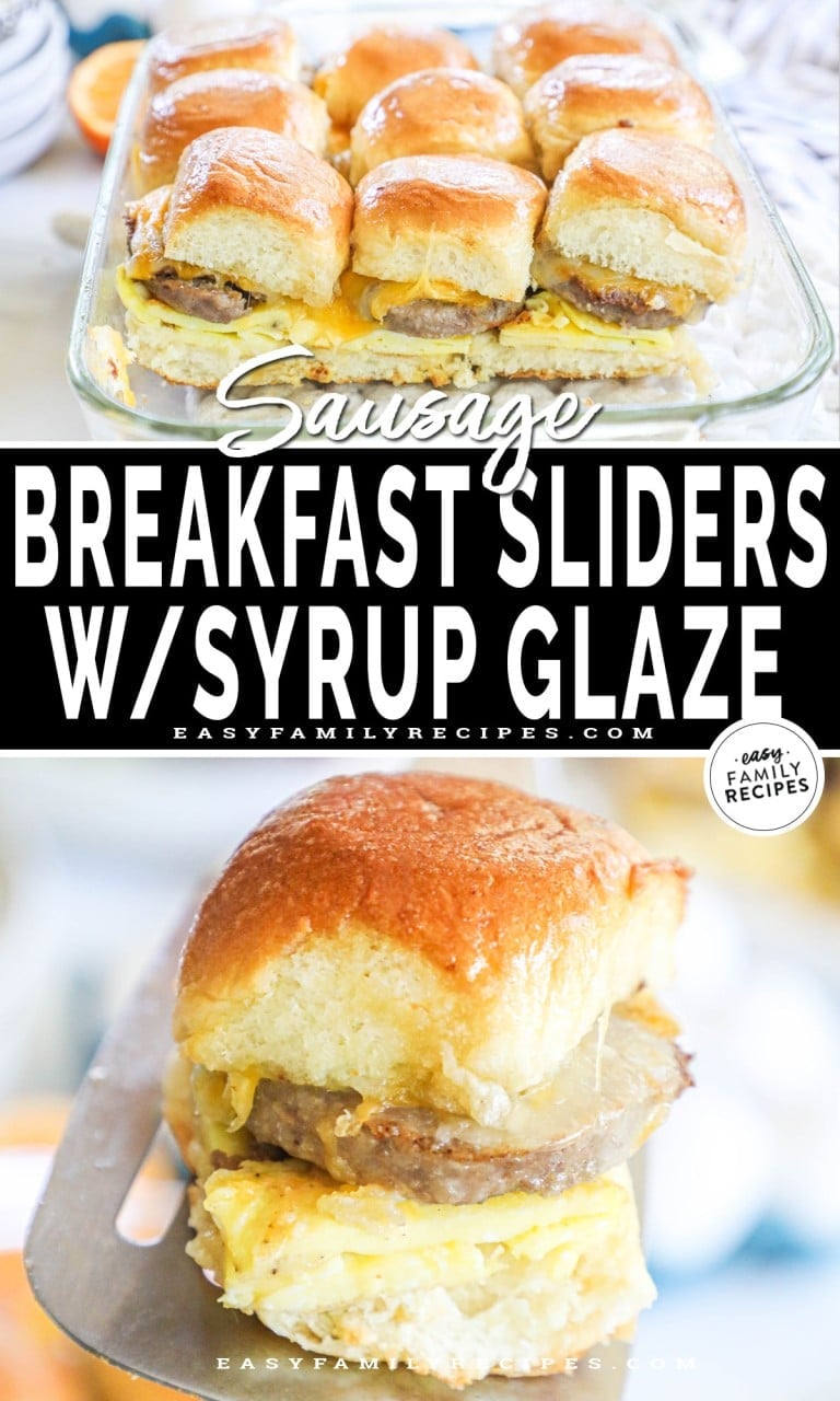Hawaiian Roll Breakfast Sliders with Sausage, Egg & Cheese · Easy ...