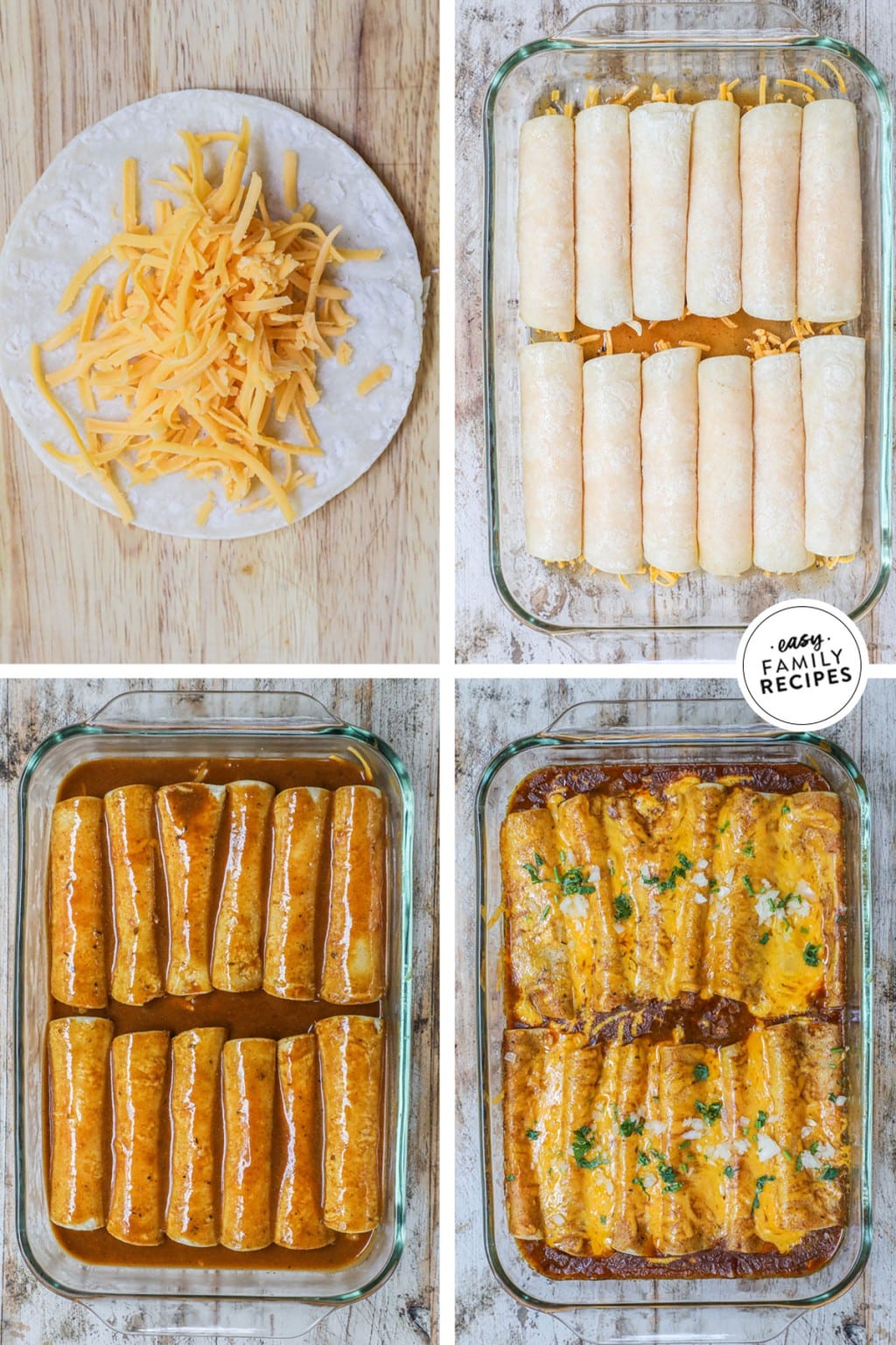 Tex Mex Cheese Enchiladas · Easy Family Recipes