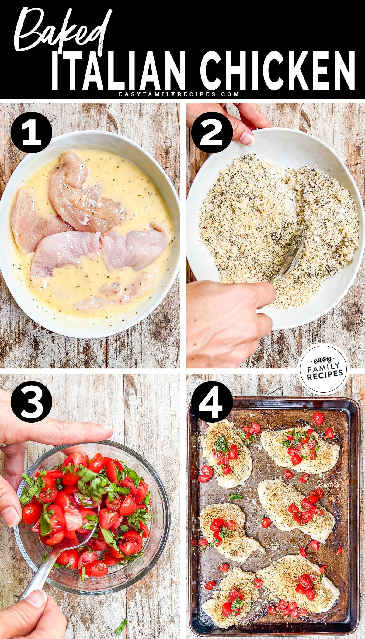 Baked Italian Chicken · Easy Family Recipes