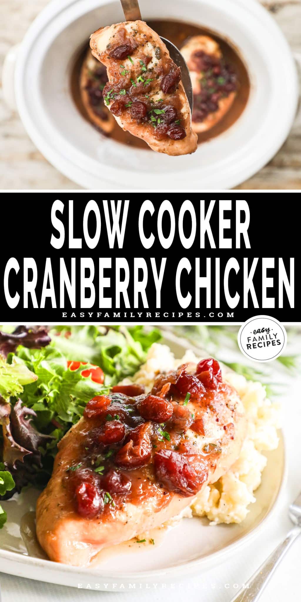 Crockpot Cranberry Chicken · Easy Family Recipes