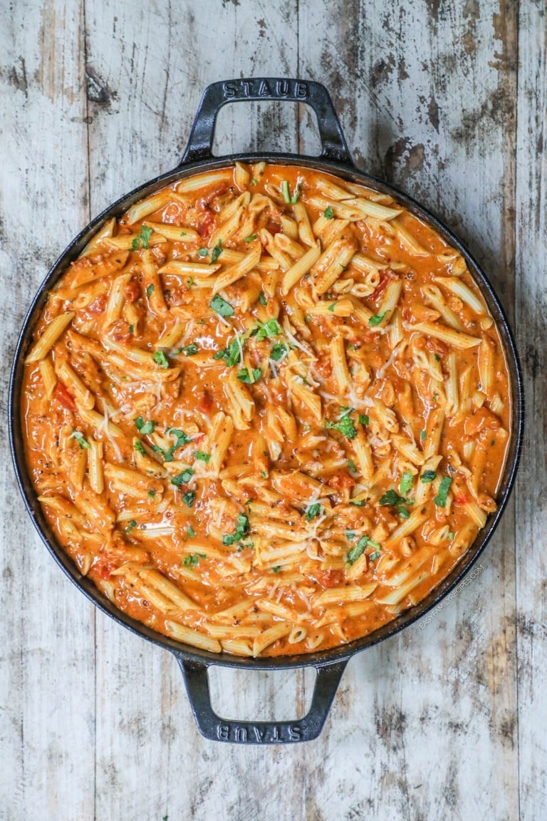 Creamy Chorizo Pasta · Easy Family Recipes