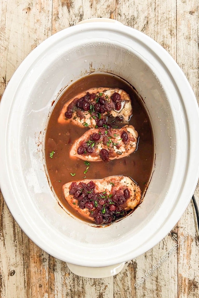 Crockpot Cranberry Chicken · Easy Family Recipes