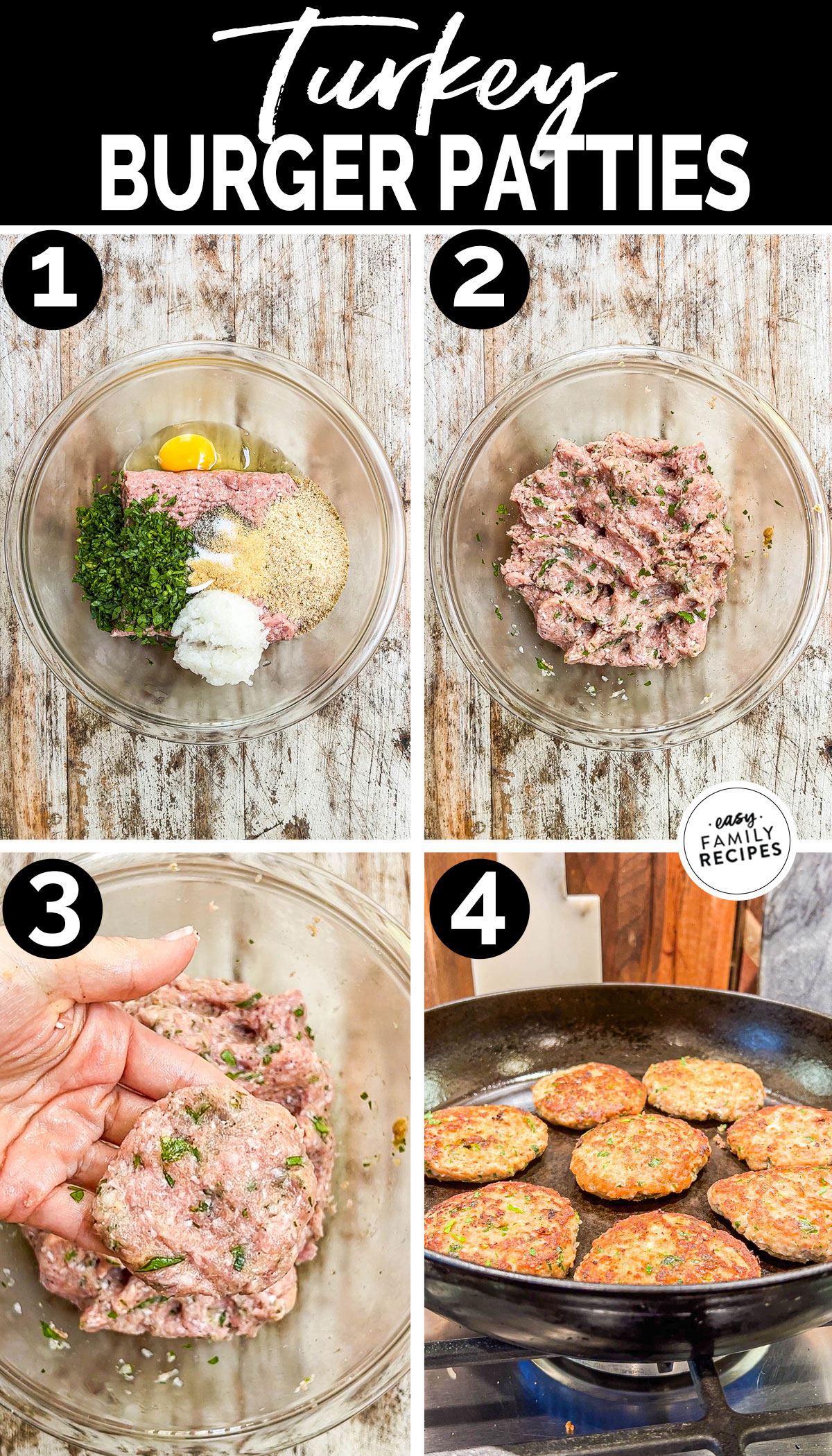 Ground Turkey Patties · Easy Family Recipes