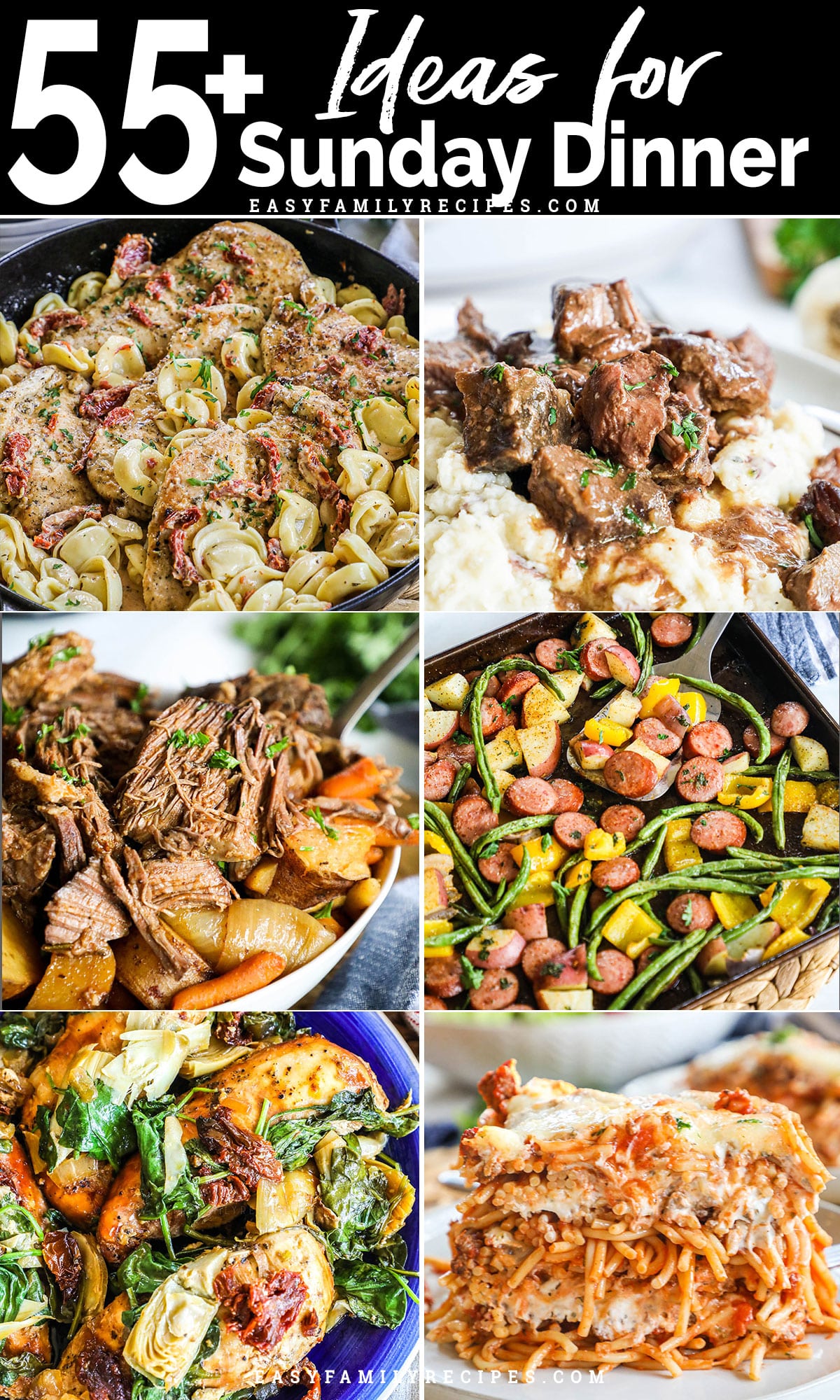 55+ Sunday Dinner Ideas · Easy Family Recipes