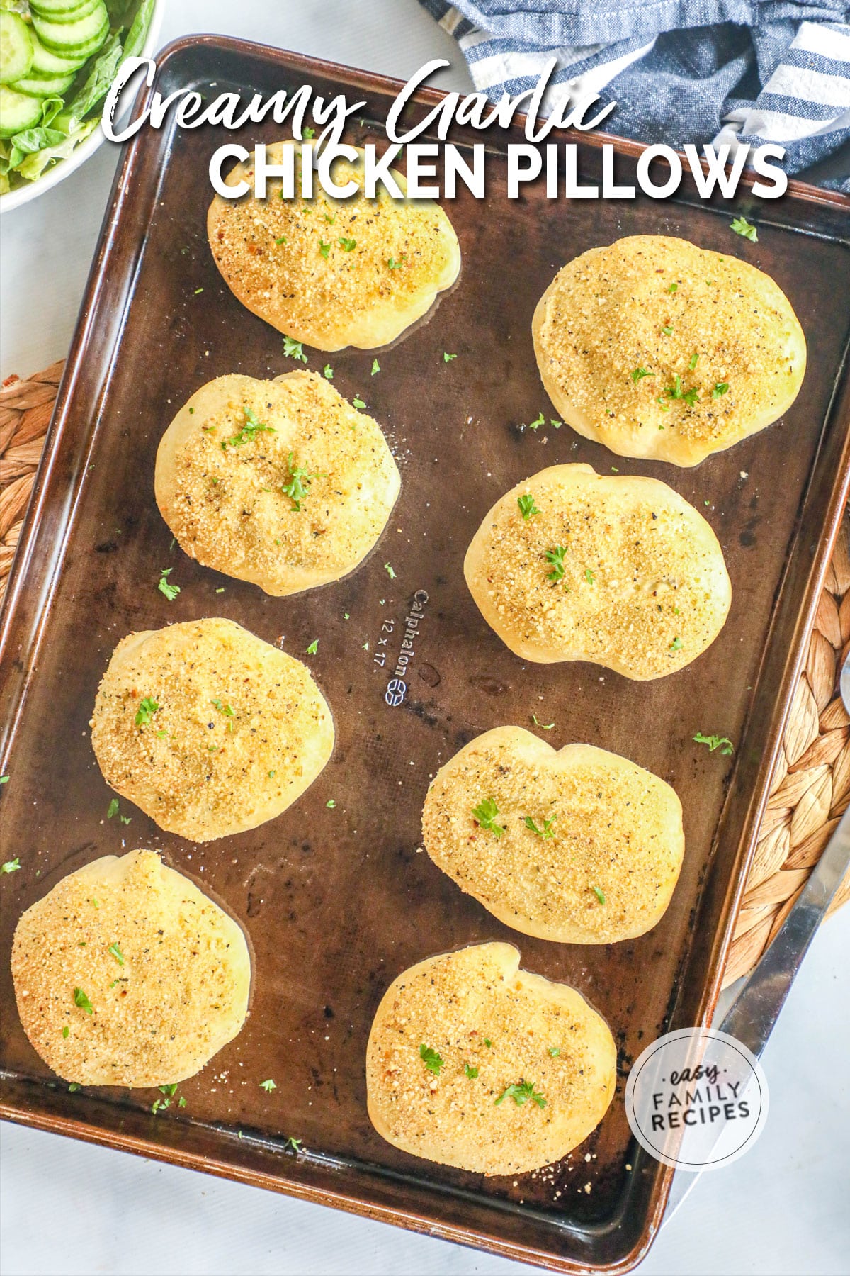 Garlic Herb Chicken Pillows · Easy Family Recipes