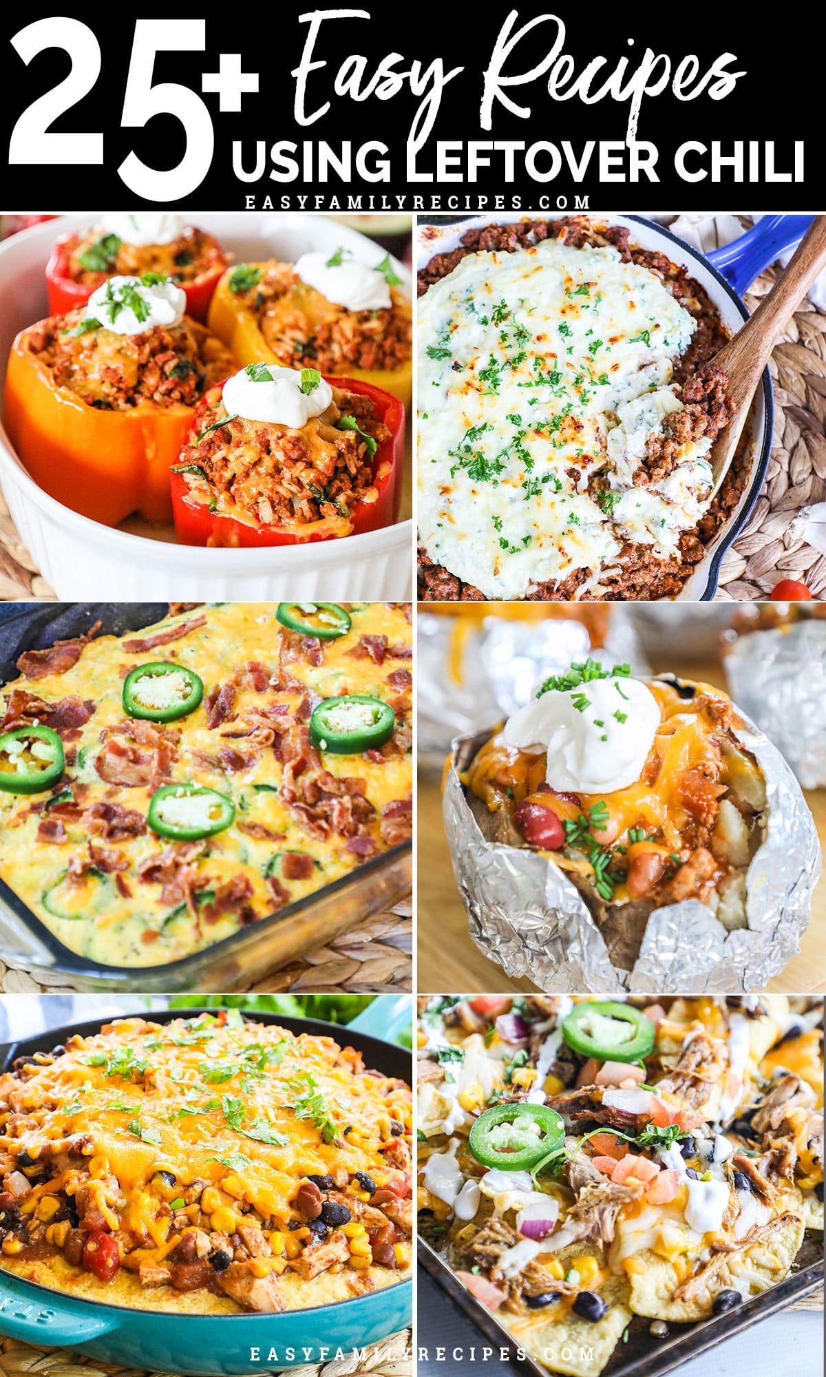 25+ Easy Recipes Using Leftover Chili · Easy Family Recipes