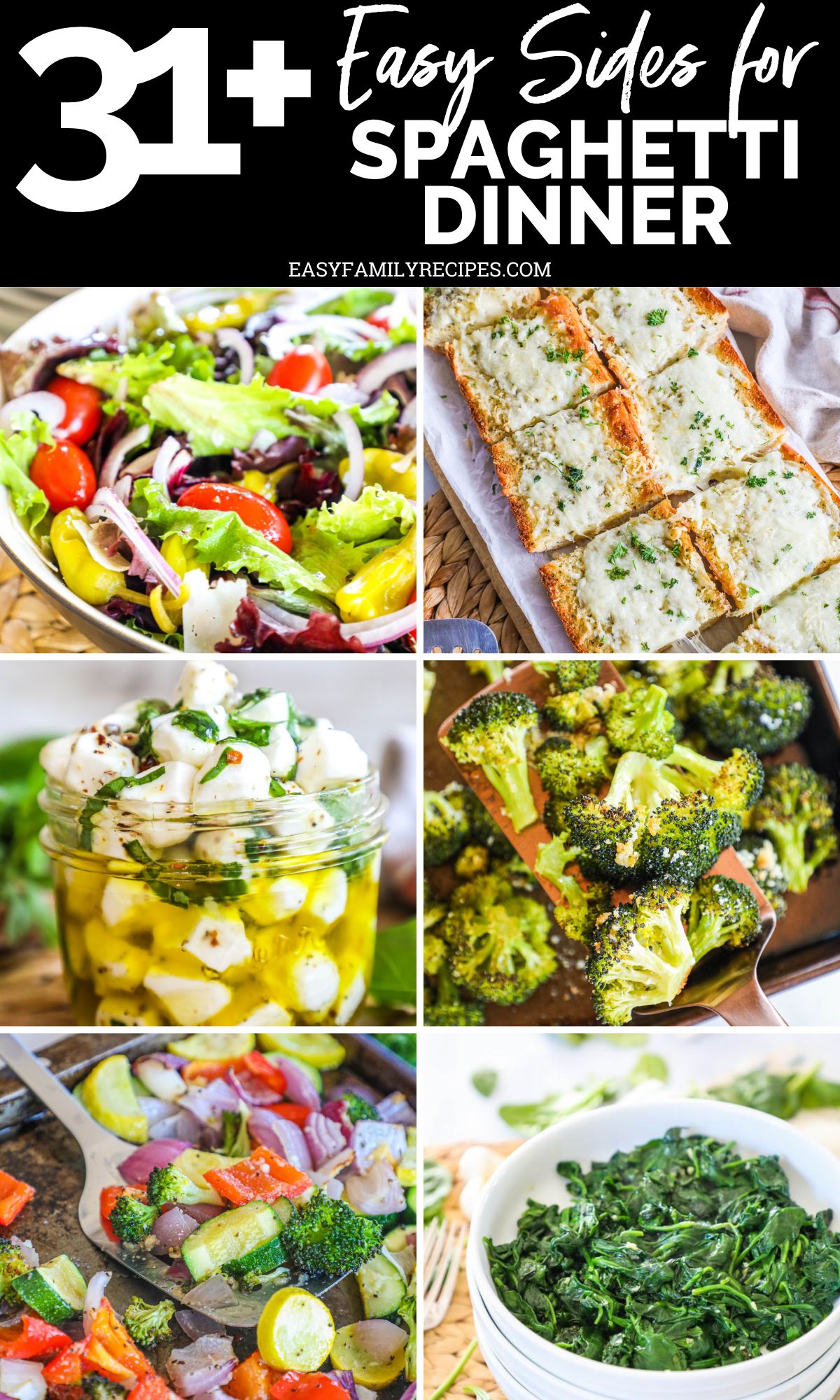 31+ Best Sides for Spaghetti Dinner! · Easy Family Recipes