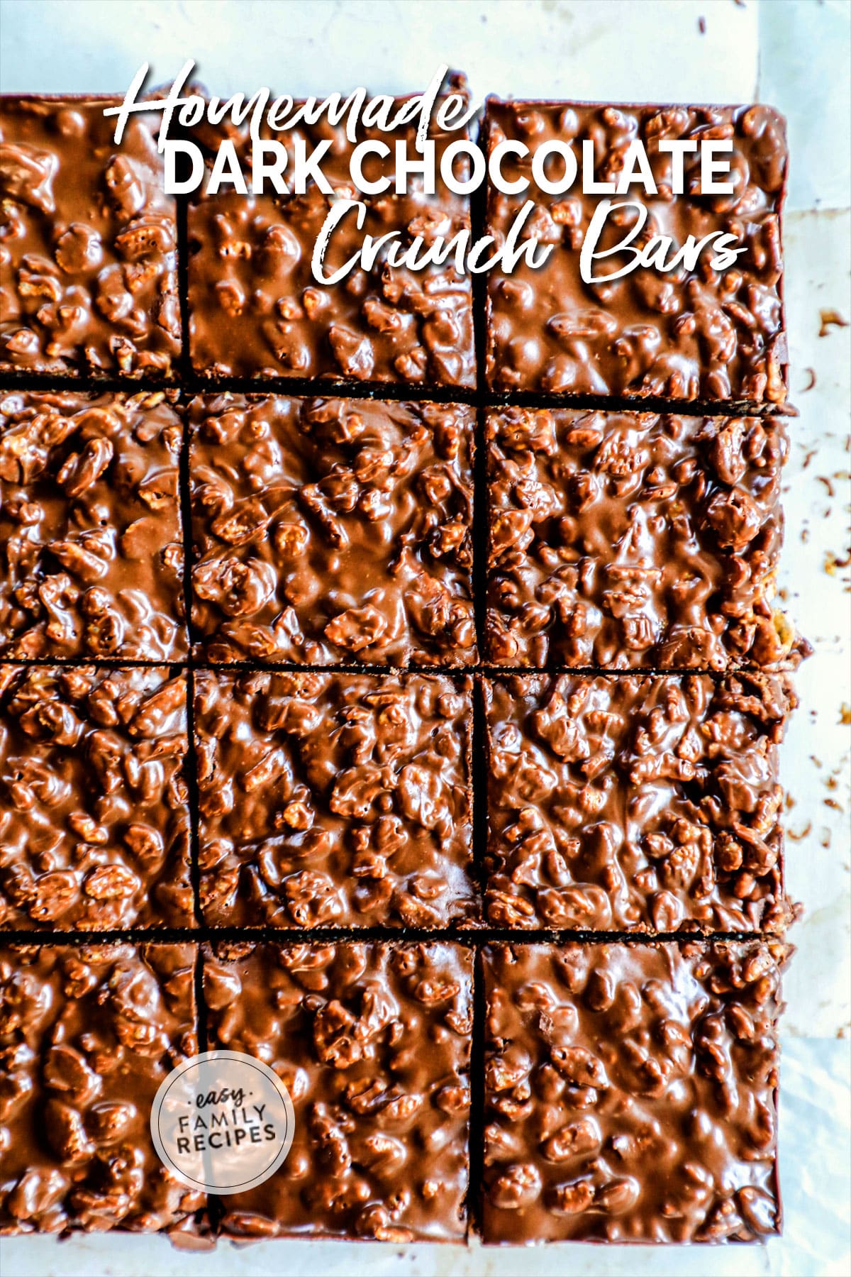 Dark Chocolate Crunch Bars · Easy Family Recipes