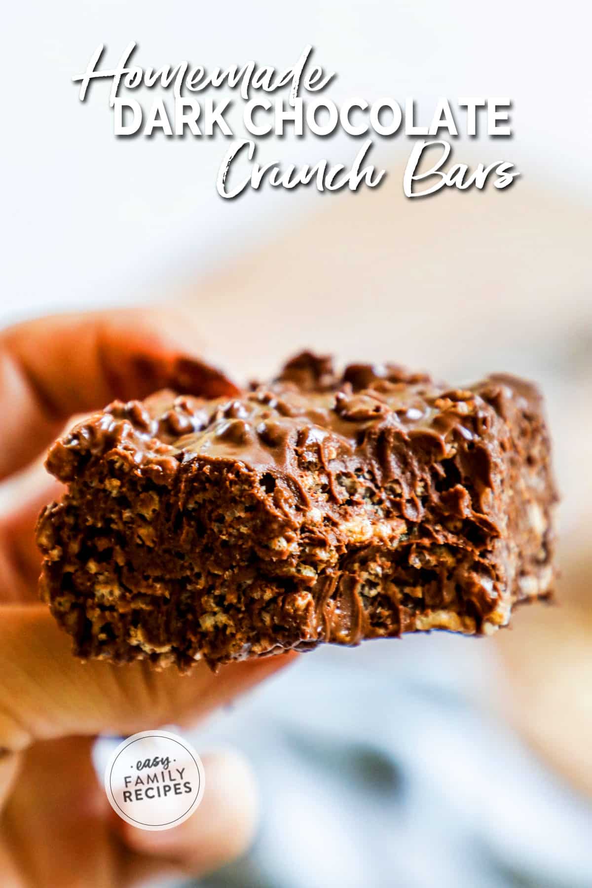 Dark Chocolate Crunch Bars · Easy Family Recipes