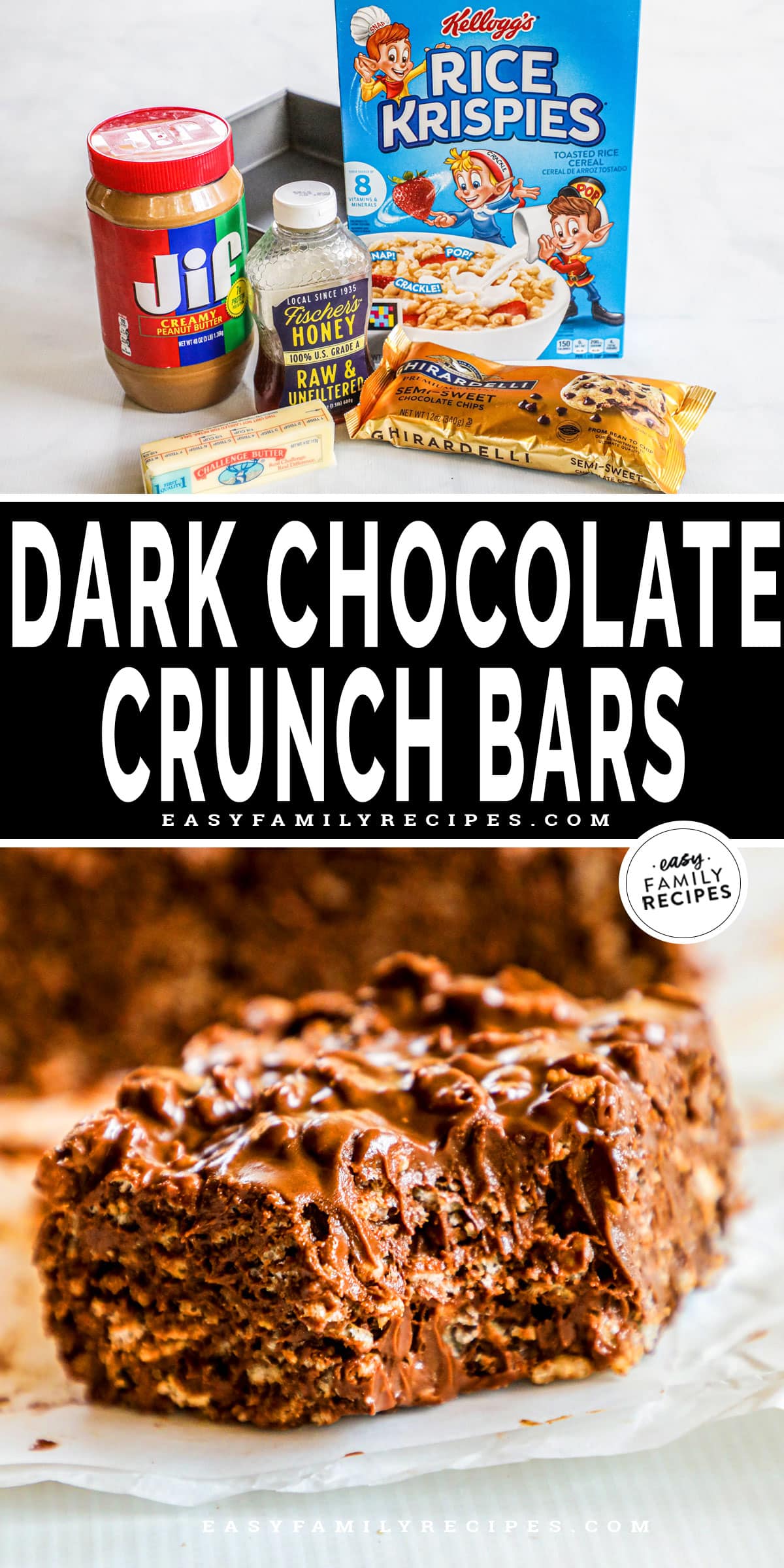 Dark Chocolate Crunch Bars · Easy Family Recipes