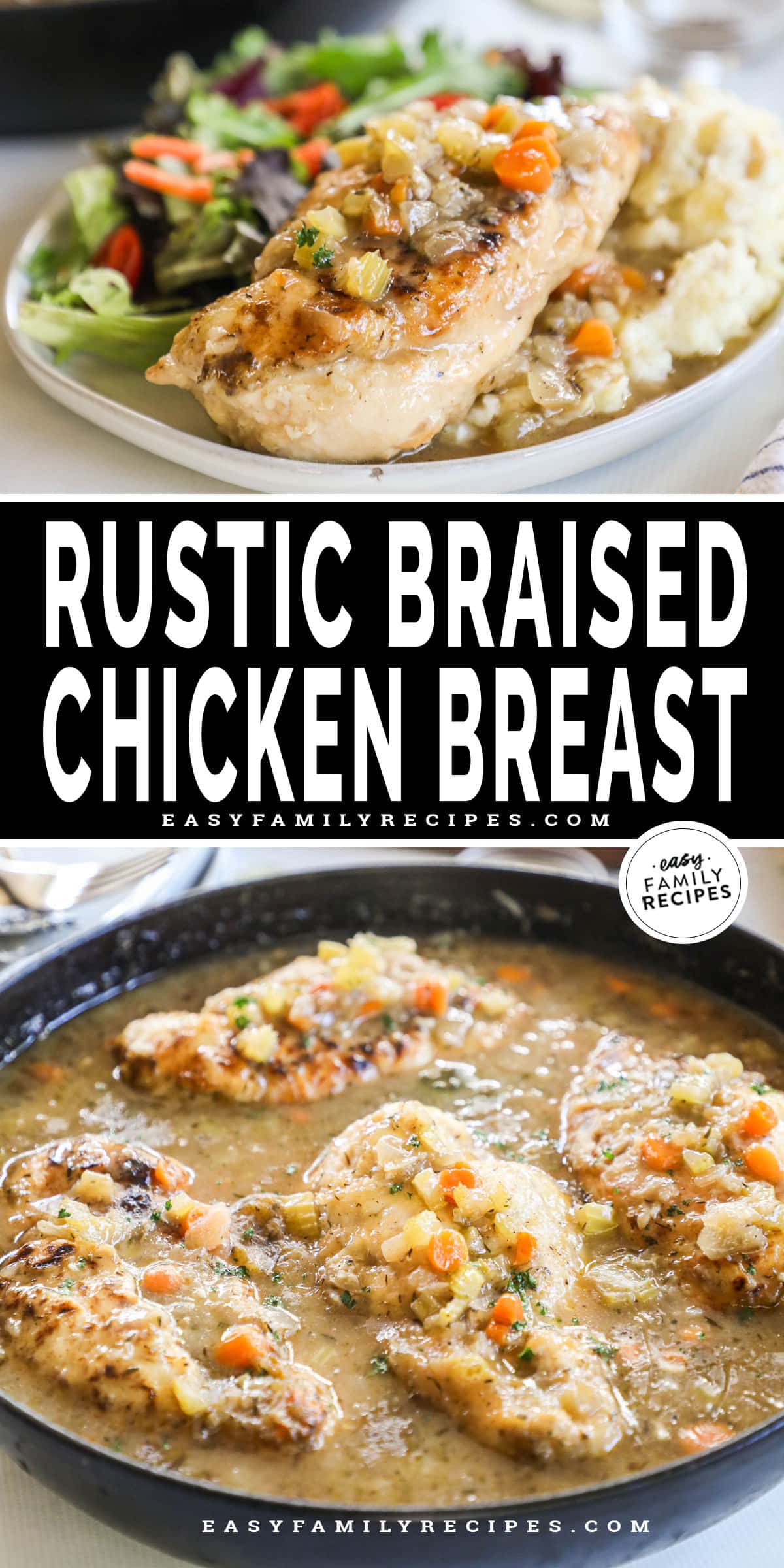 Rustic Braised Chicken Breast · Easy Family Recipes