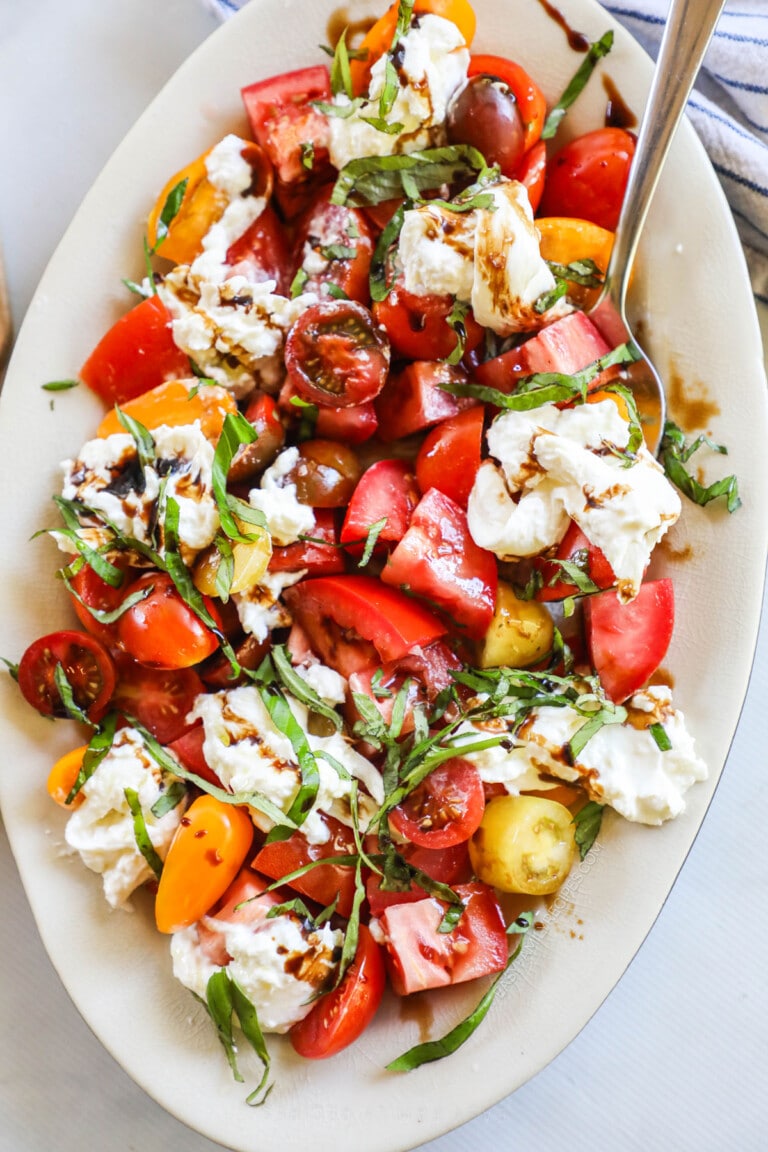 Burrata Caprese Salad · Easy Family Recipes
