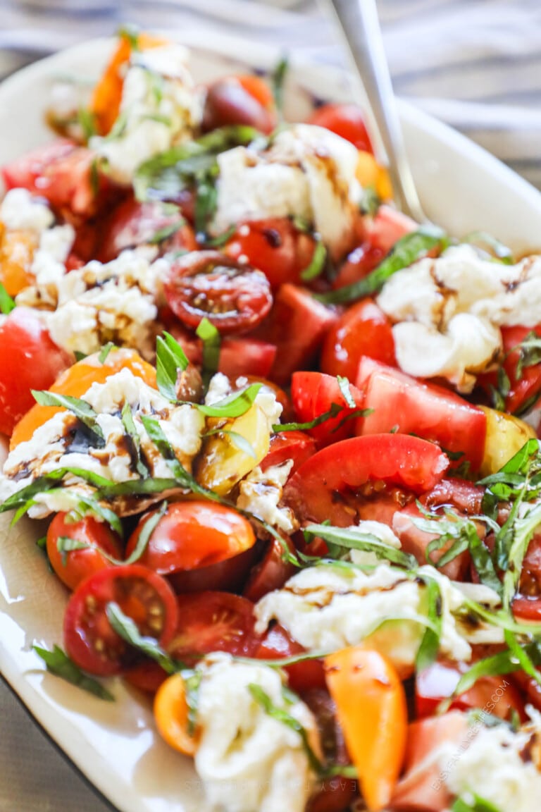 Burrata Caprese Salad · Easy Family Recipes