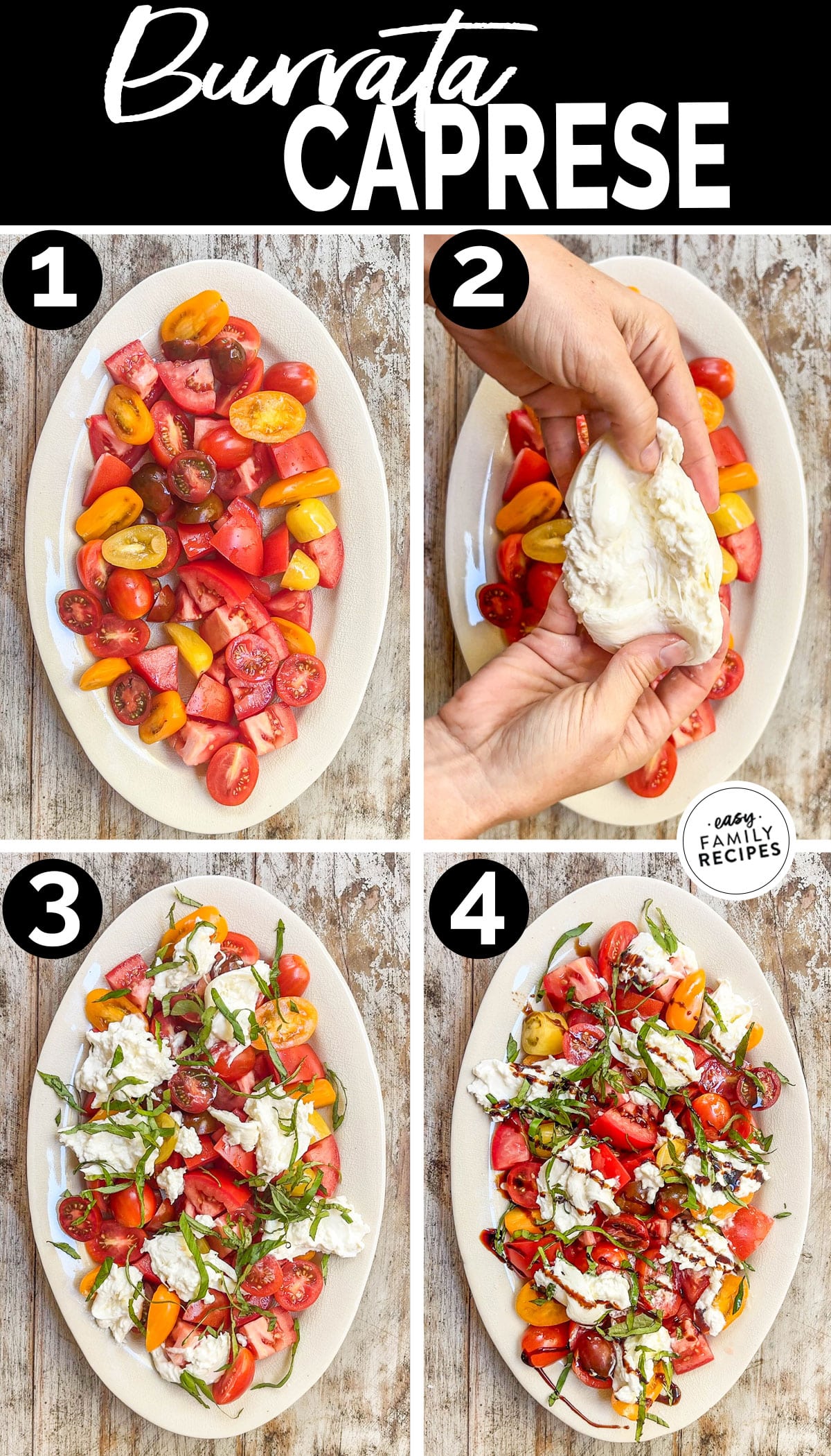 Burrata Caprese Salad · Easy Family Recipes