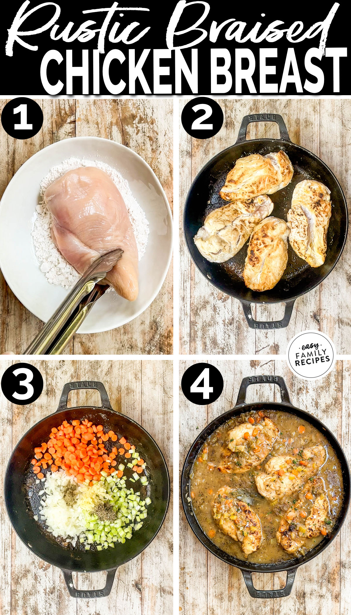 Rustic Braised Chicken Breast · Easy Family Recipes