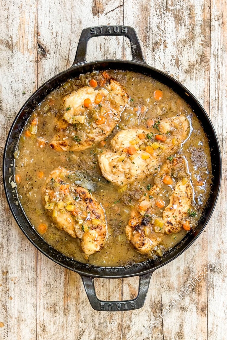 Rustic Braised Chicken Breast · Easy Family Recipes