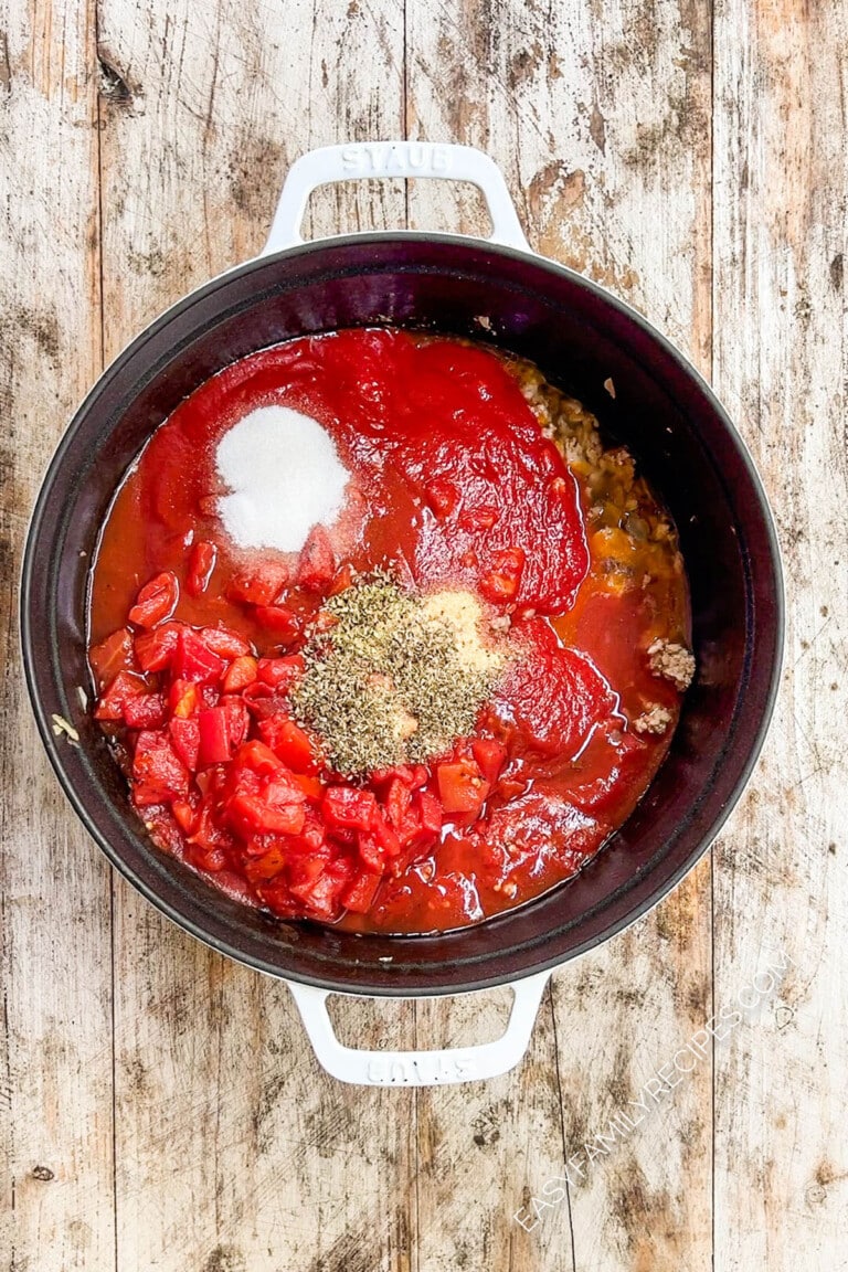 Italian Style Ground Turkey Spaghetti · Easy Family Recipes