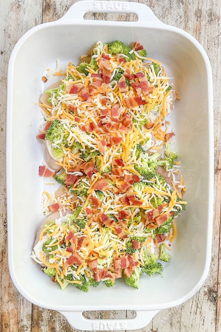Cheesy Bacon Ranch Chicken with Broccoli · Easy Family Recipes