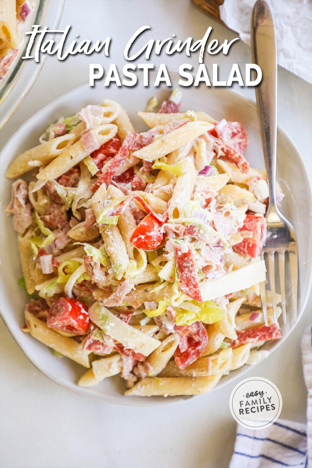 Italian Grinder Pasta Salad · Easy Family Recipes