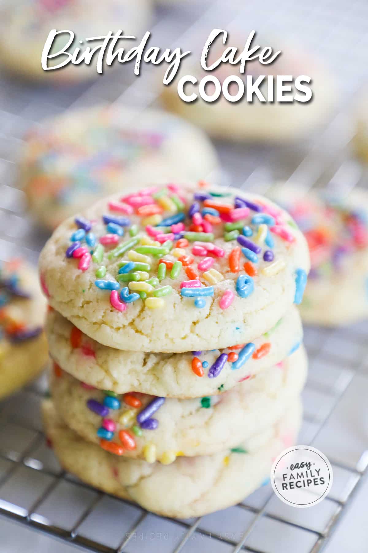 Birthday Cake Cookies · Easy Family Recipes