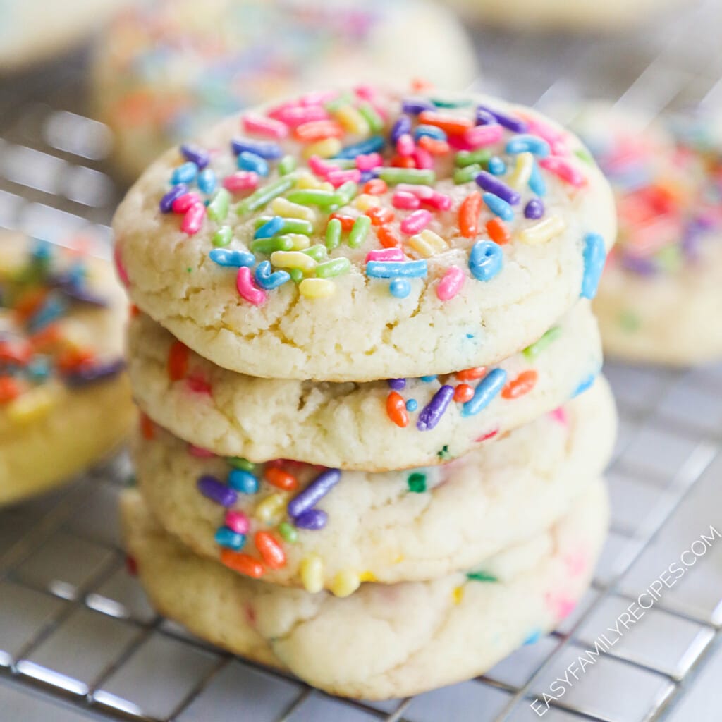 Birthday Cake Cookies · Easy Family Recipes