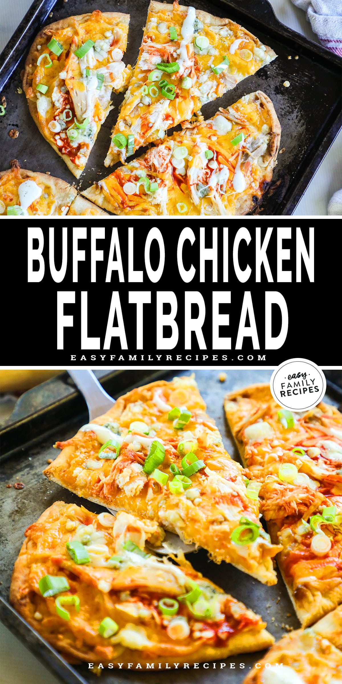 Buffalo Chicken Flatbread · Easy Family Recipes