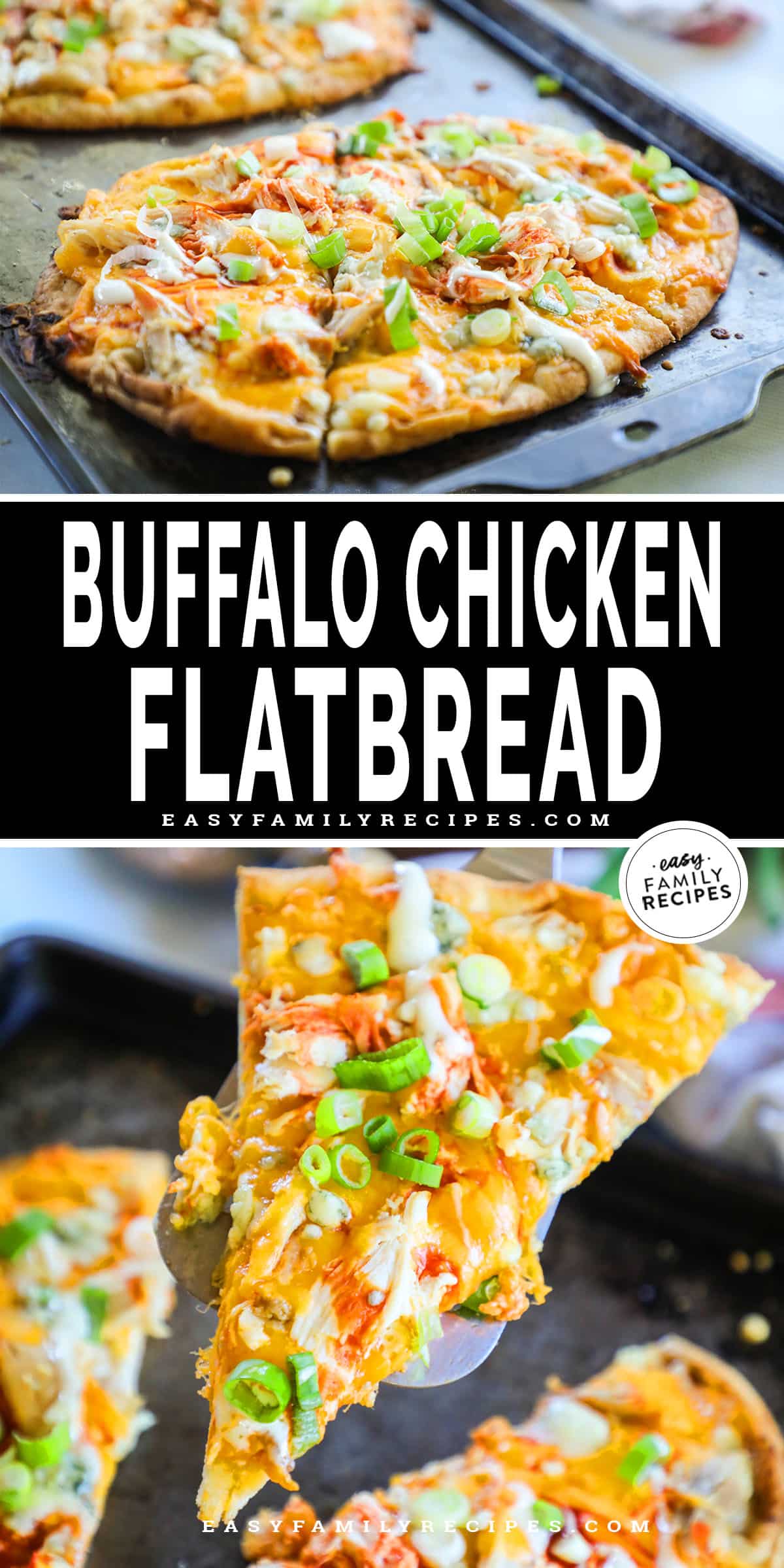 Buffalo Chicken Flatbread · Easy Family Recipes