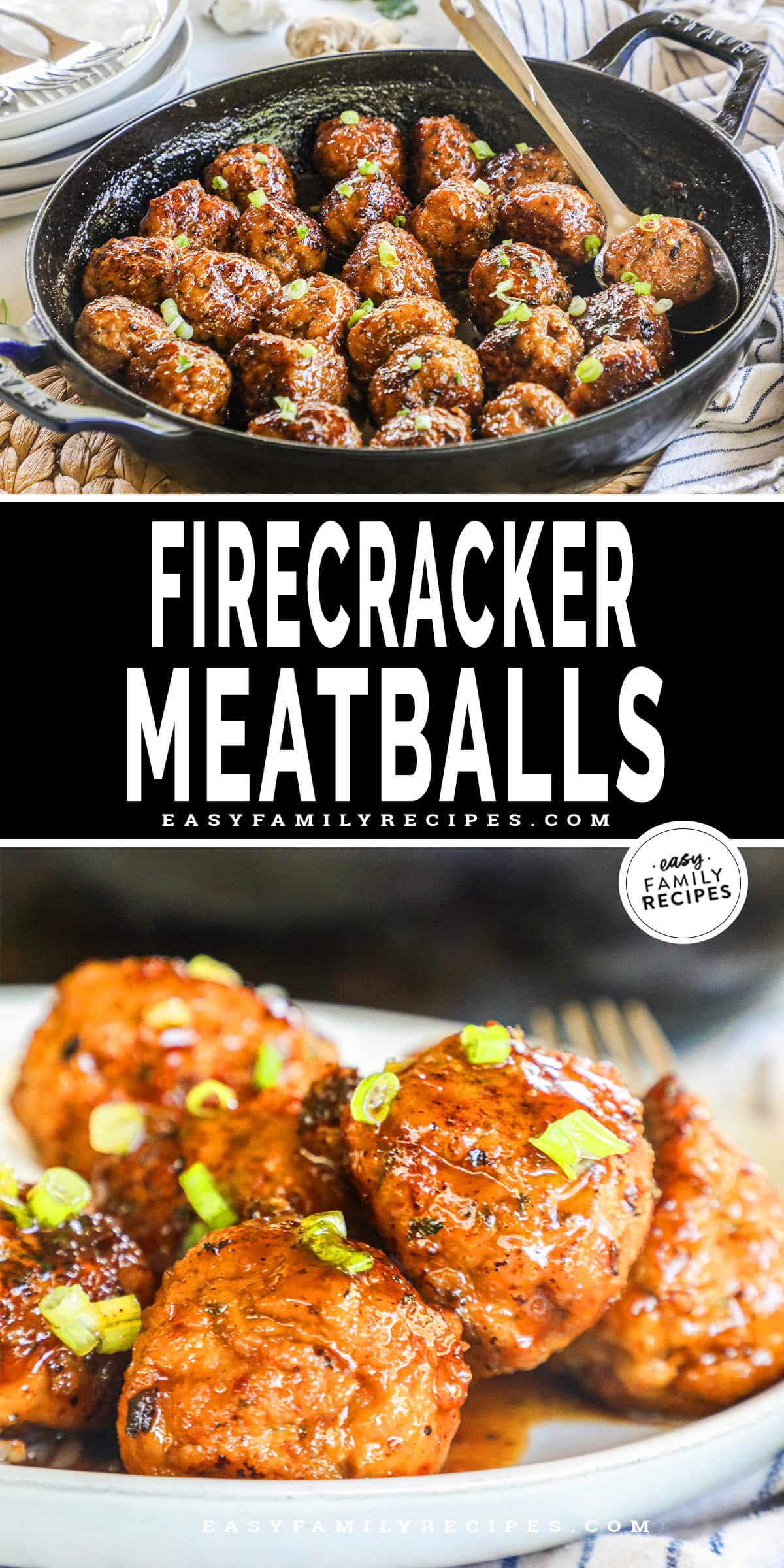 Firecracker Chicken Meatballs · Easy Family Recipes