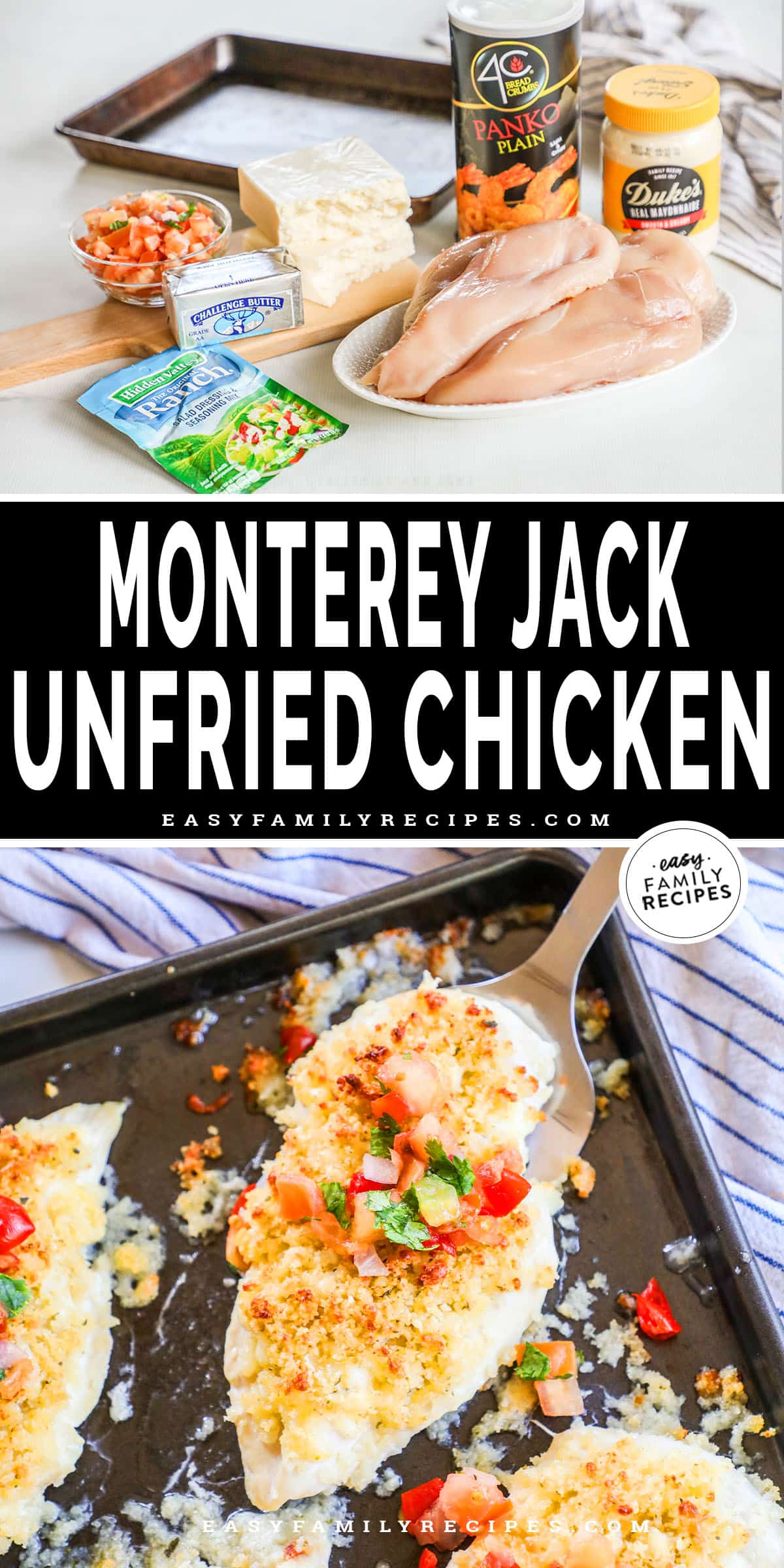 Monterey Jack Unfried Chicken · Easy Family Recipes