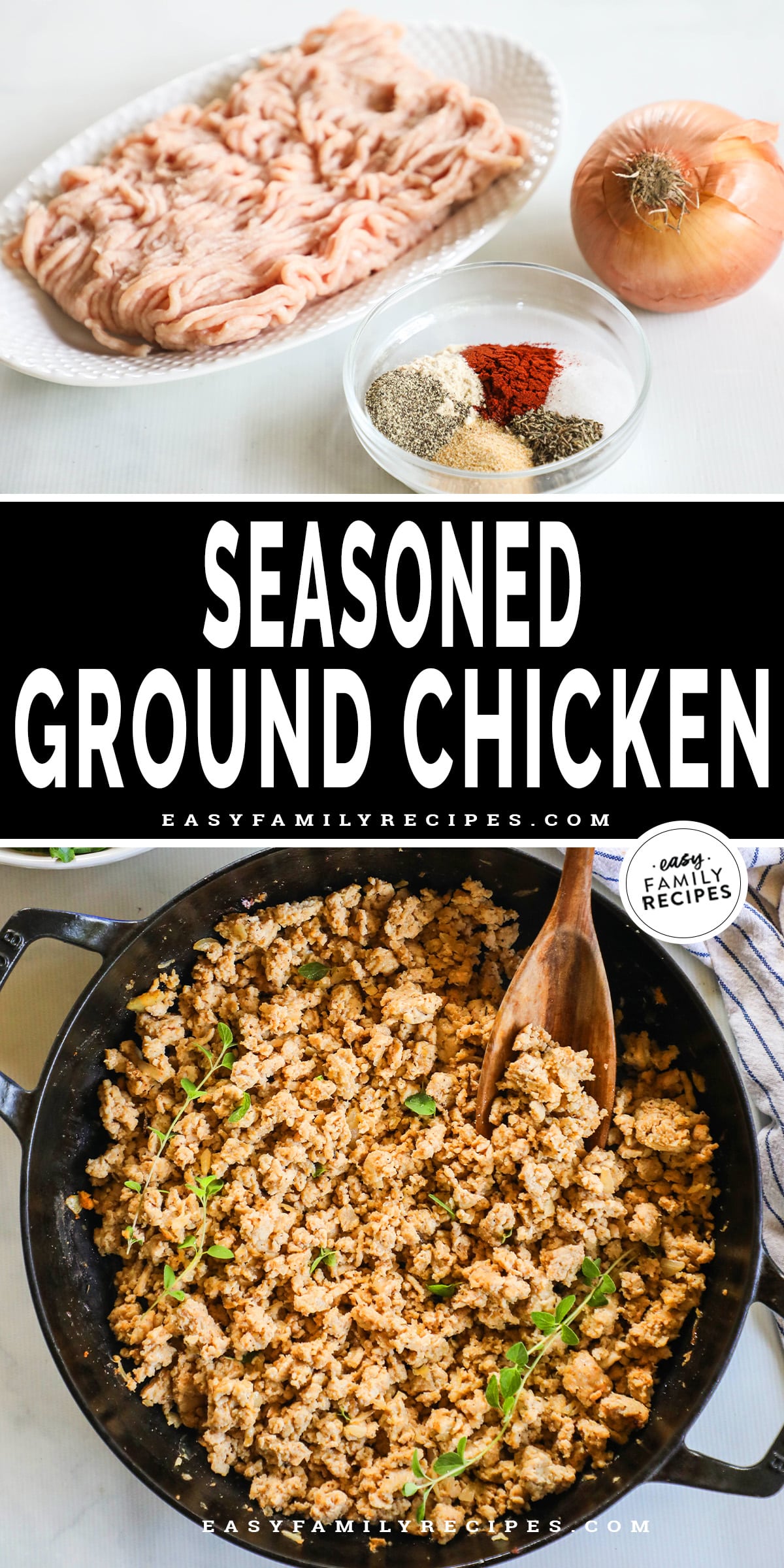 Seasoned Ground Chicken · Easy Family Recipes