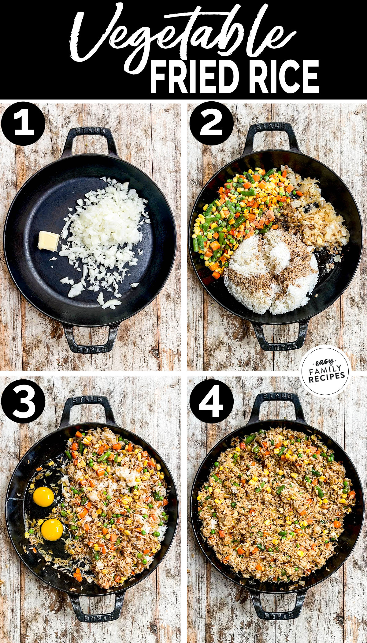 Easy Vegetable Fried Rice · Easy Family Recipes