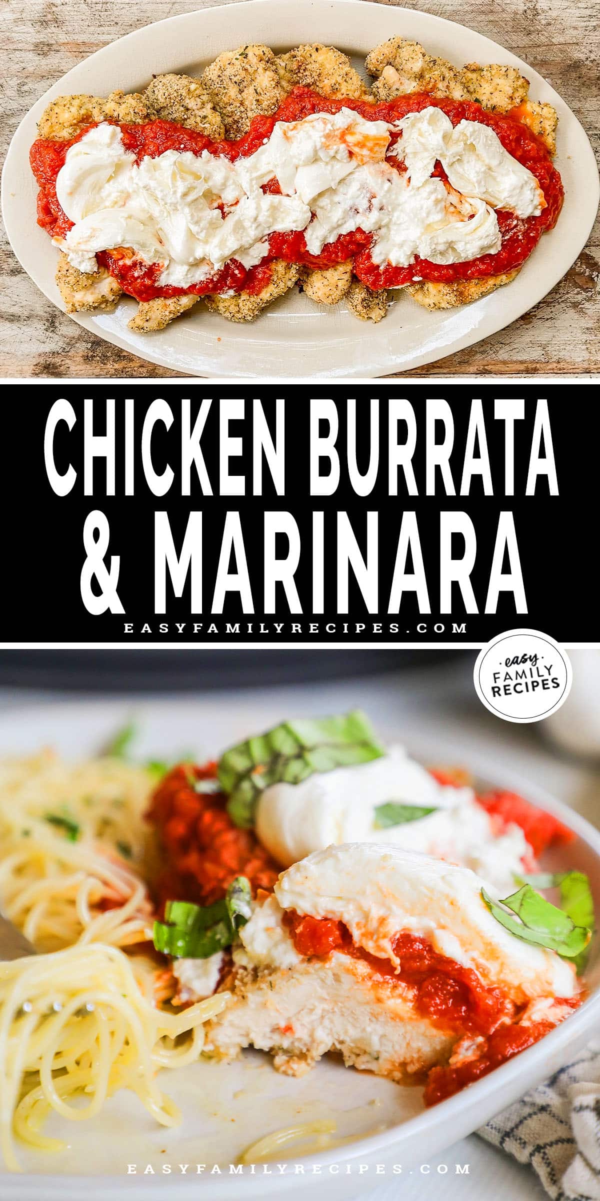 Easy Burrata Chicken Parmesan · Easy Family Recipes
