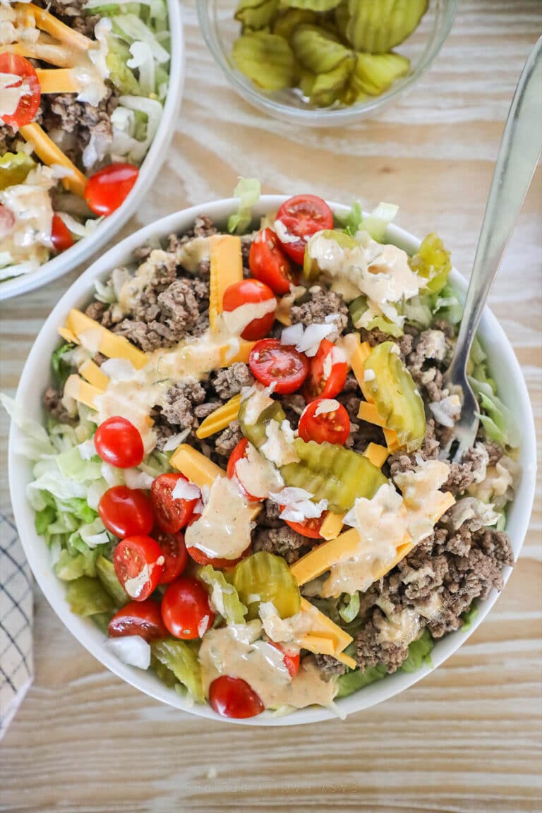 Loaded Cheeseburger Bowls · Easy Family Recipes