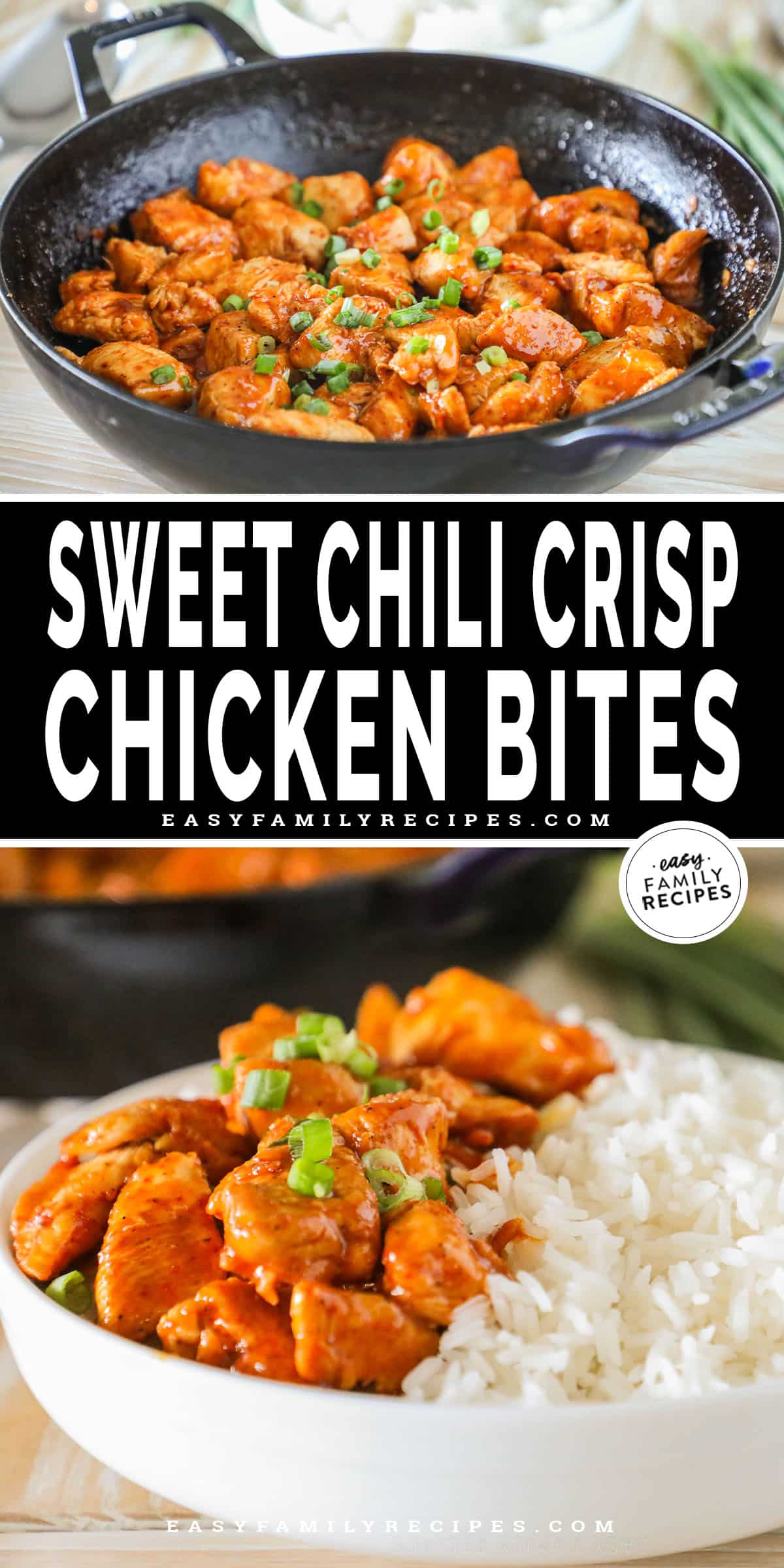 Honey Chili Crisp Chicken Bites · Easy Family Recipes