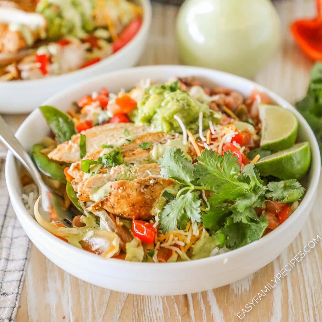 Chicken Fajita Bowls · Easy Family Recipes