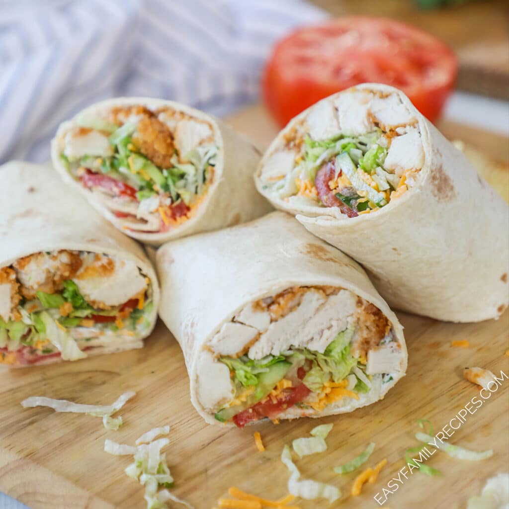 Chicken Tender Wraps · Easy Family Recipes