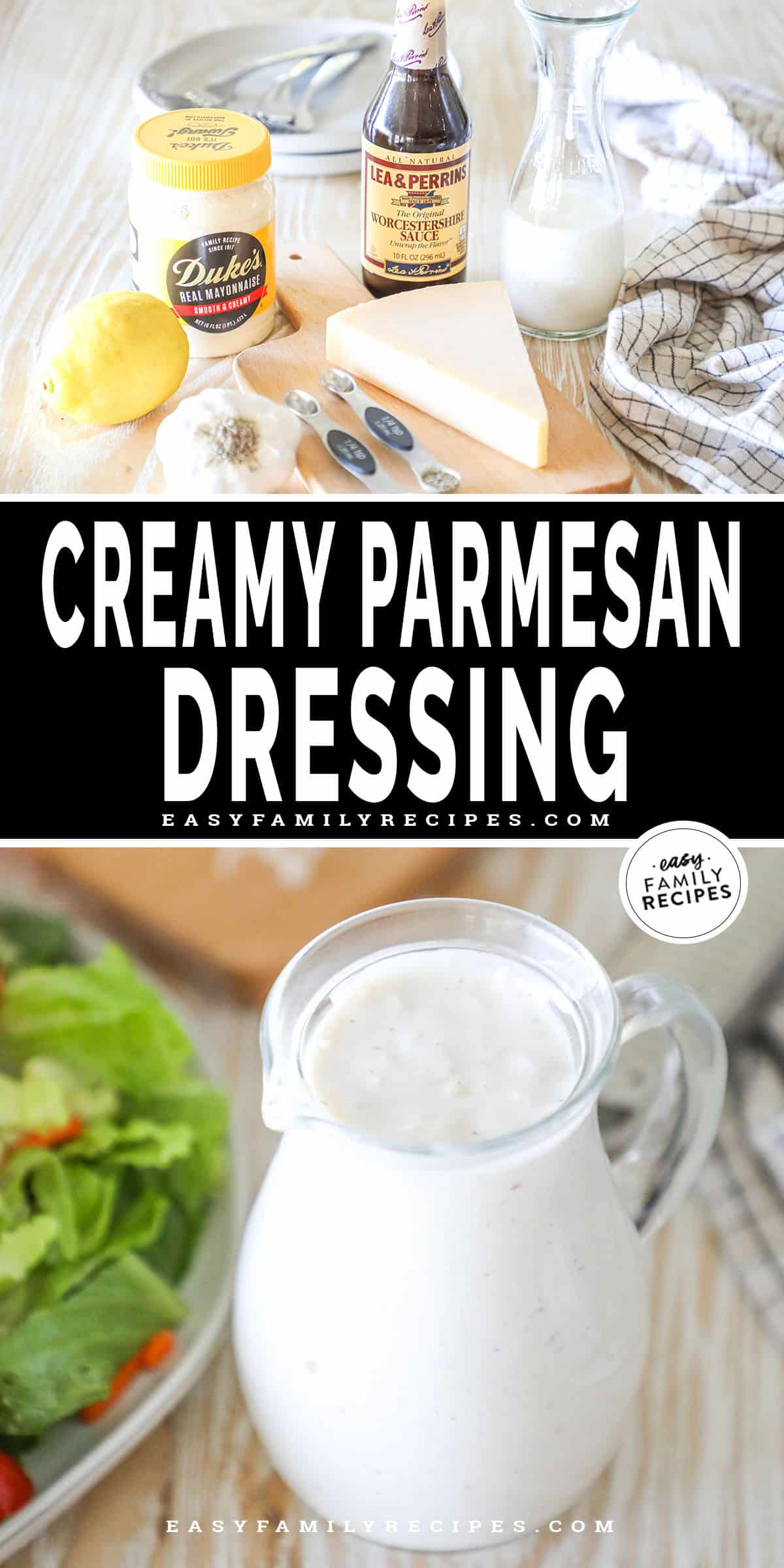 Creamy Parmesan Dressing · Easy Family Recipes