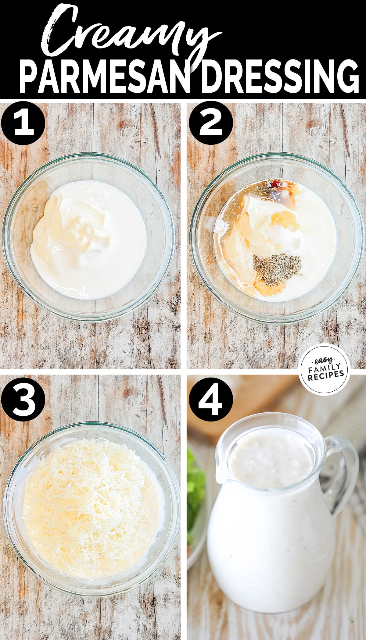 Creamy Parmesan Dressing · Easy Family Recipes