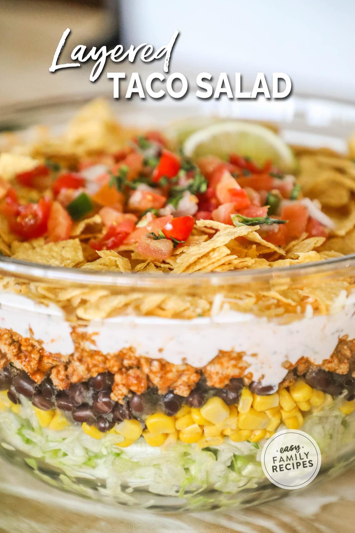Layered Taco Salad · Easy Family Recipes