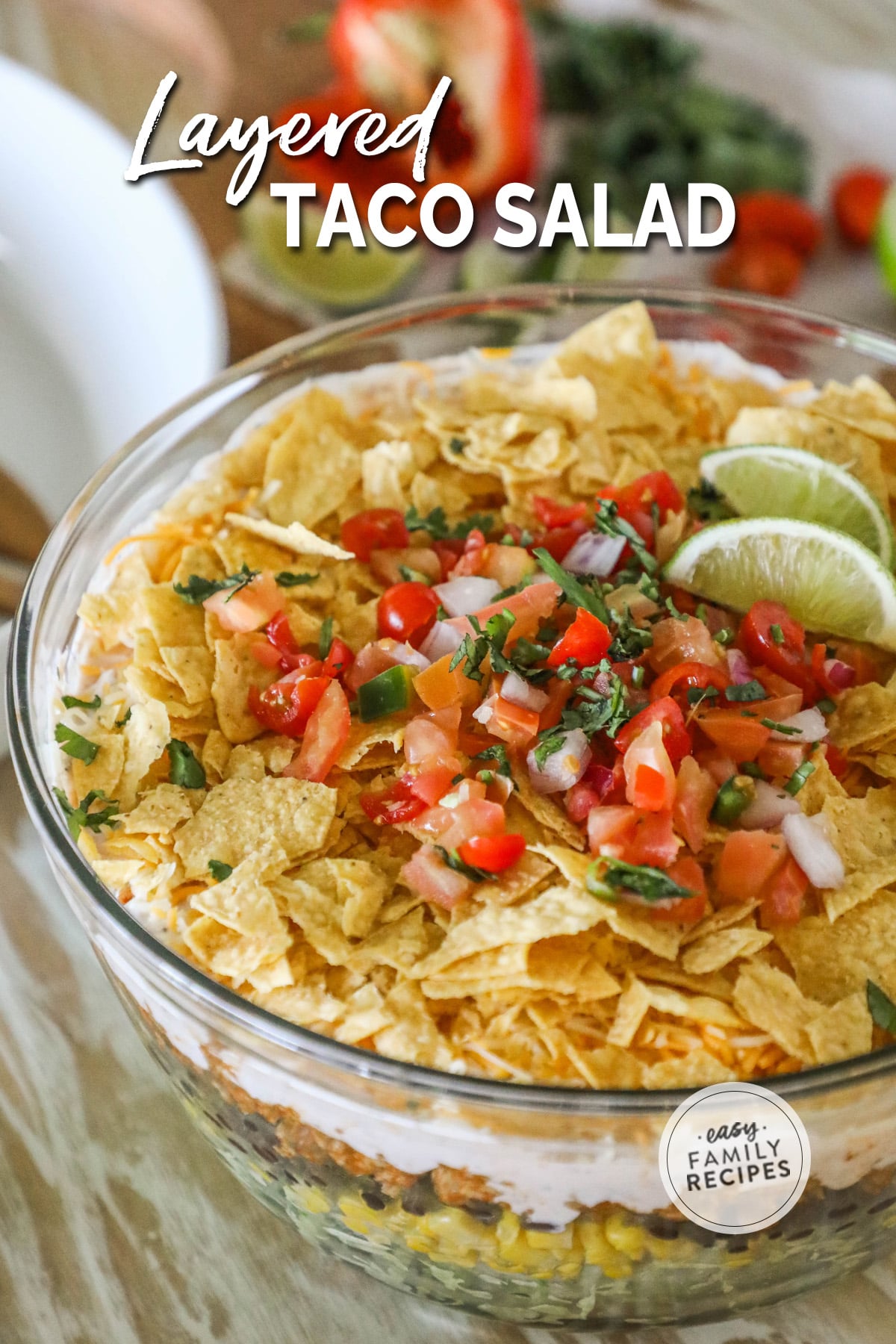 Layered Taco Salad · Easy Family Recipes