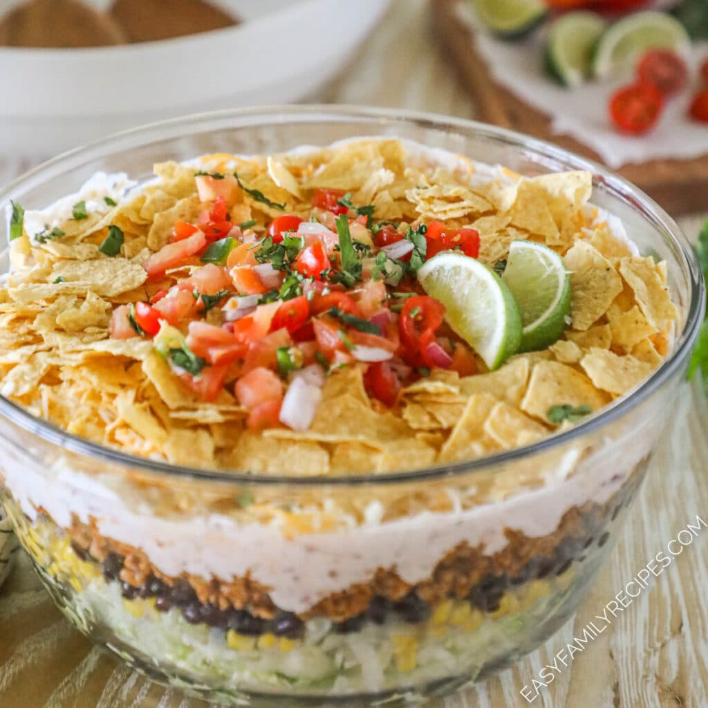 Layered Taco Salad · Easy Family Recipes