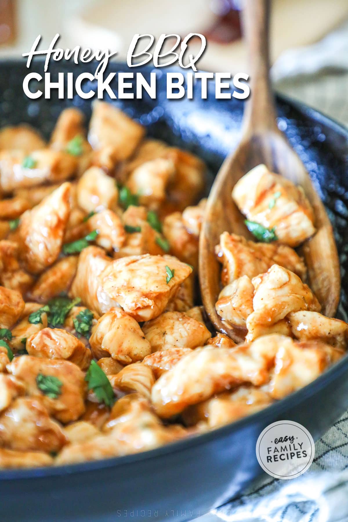 Honey BBQ Chicken Bites · Easy Family Recipes