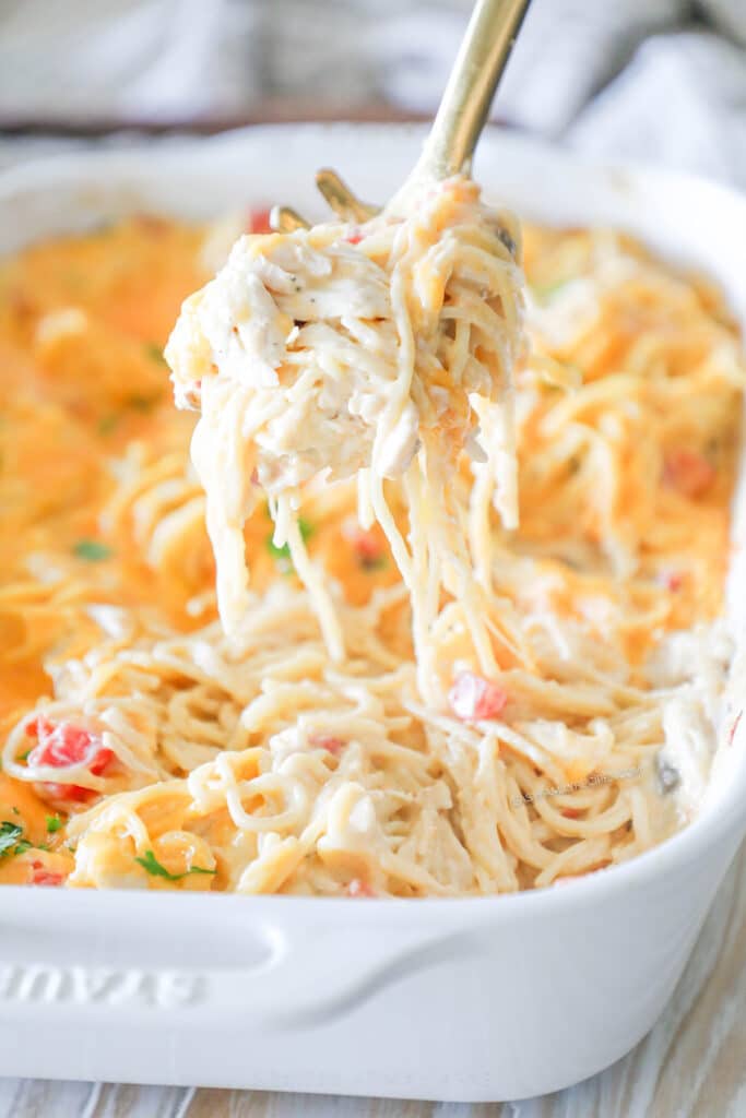 Baked Chicken Spaghetti · Easy Family Recipes