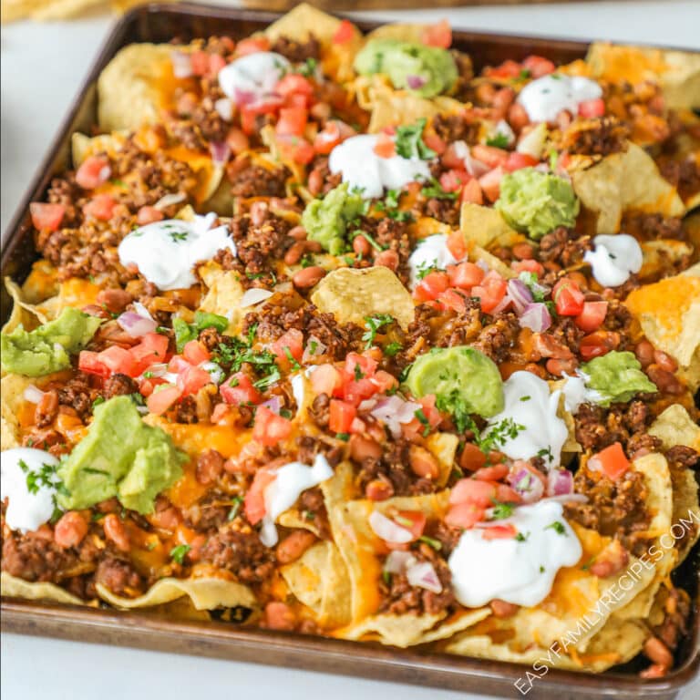 Ground Beef Nachos · Easy Family Recipes