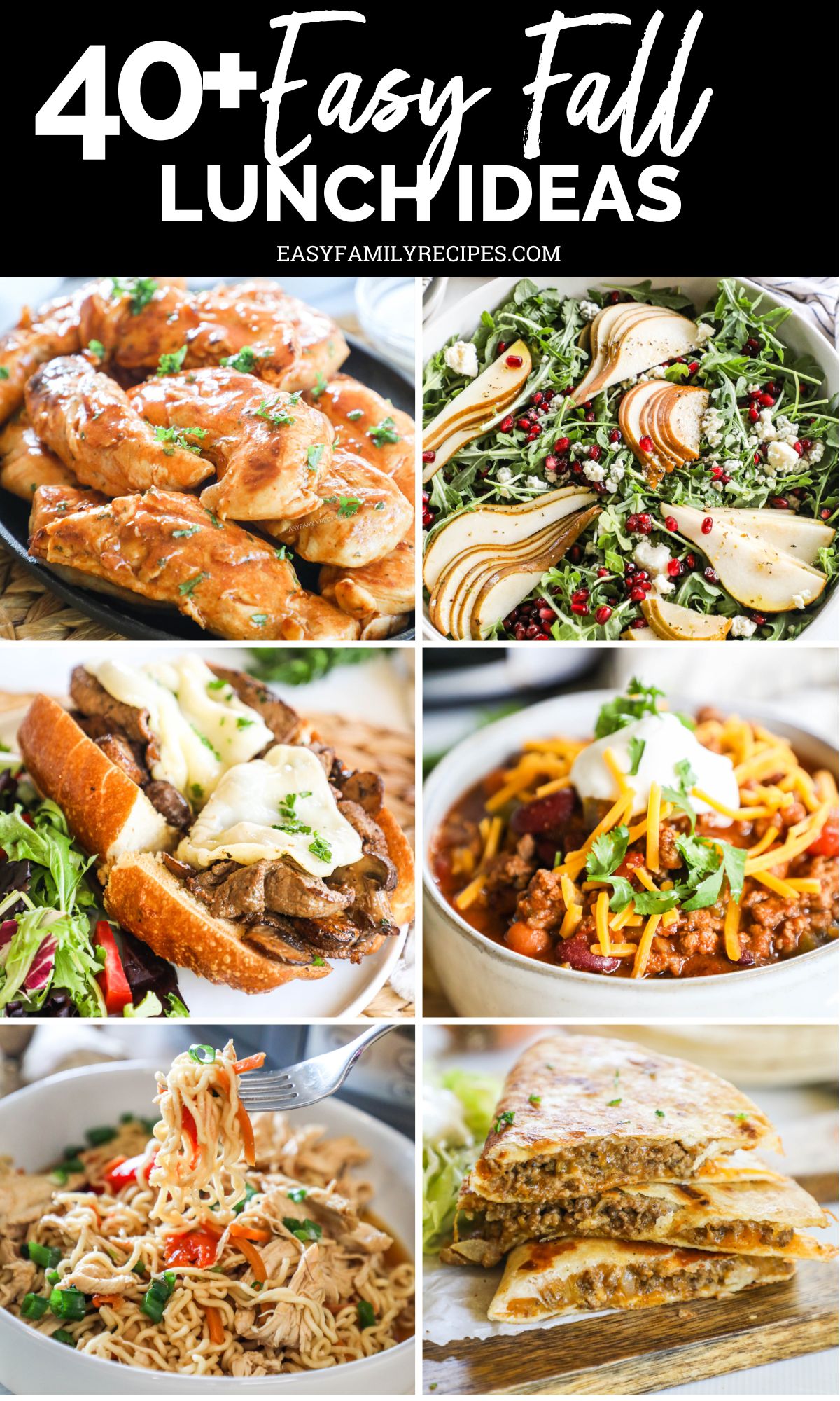 40+ Easy Fall Lunch Ideas · Easy Family Recipes