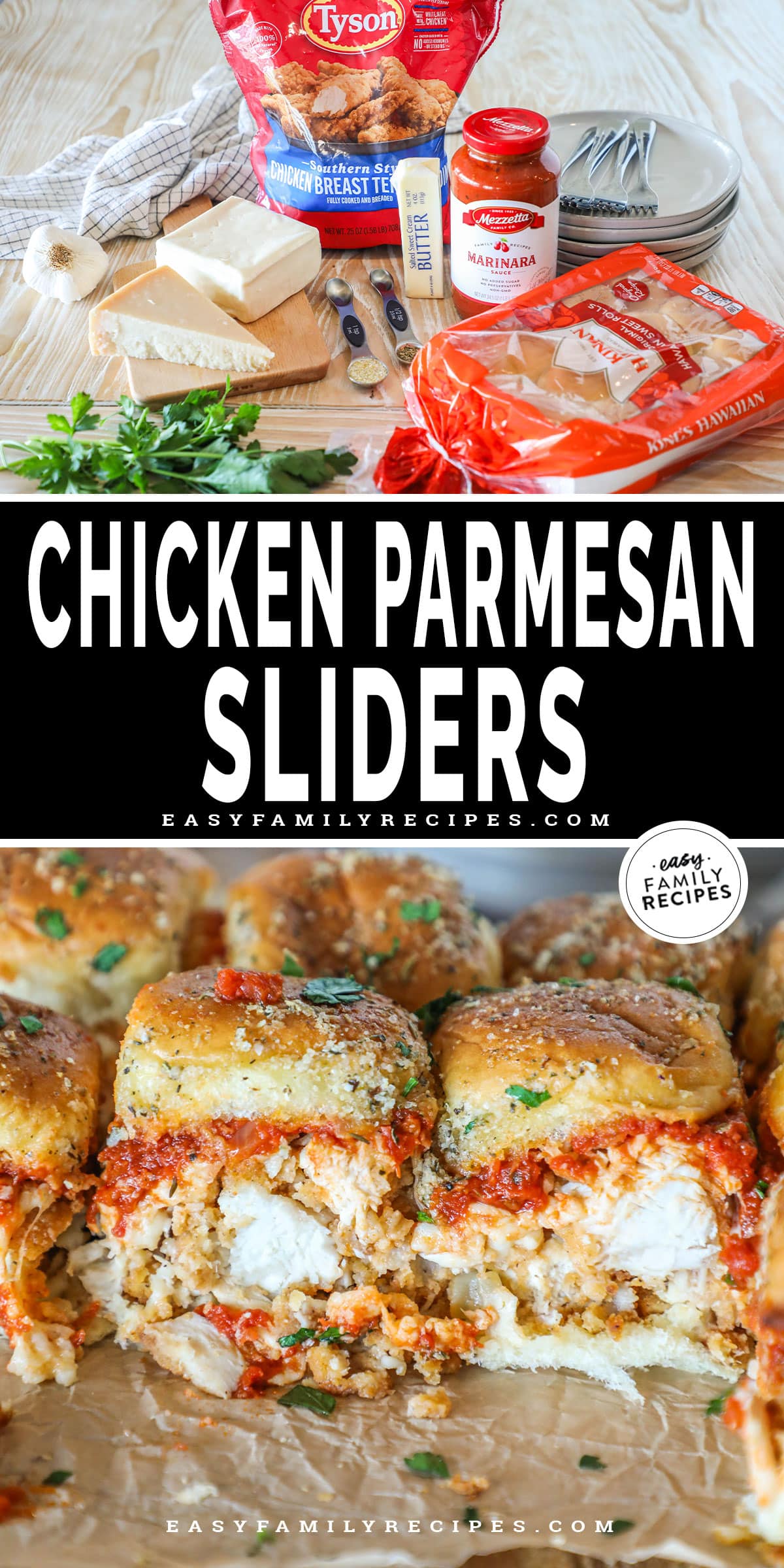 Chicken Parmesan Sliders · Easy Family Recipes